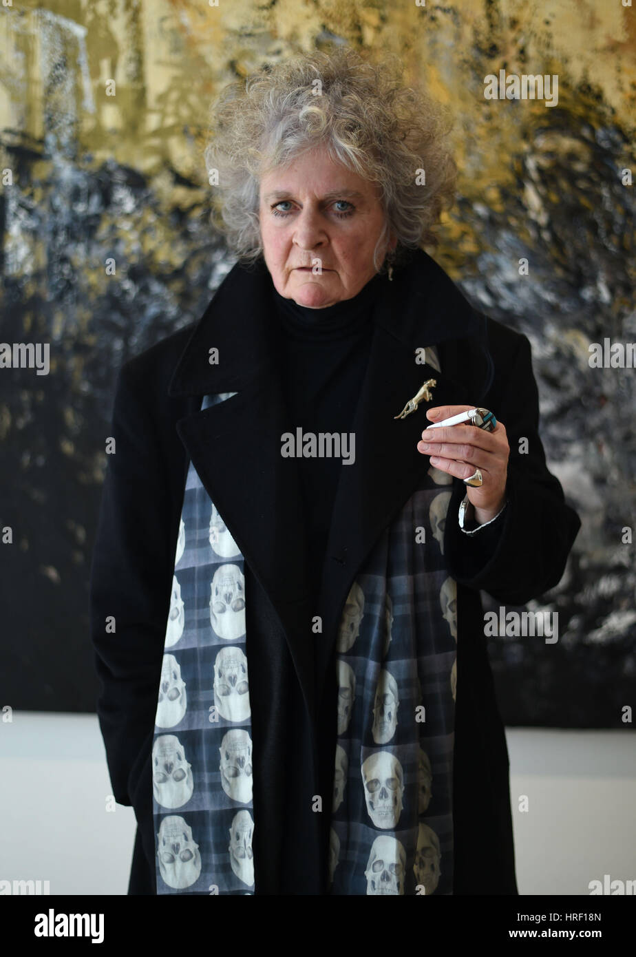 Artist Maggi Hambling at a press call for her new exhibition Edge, at ...