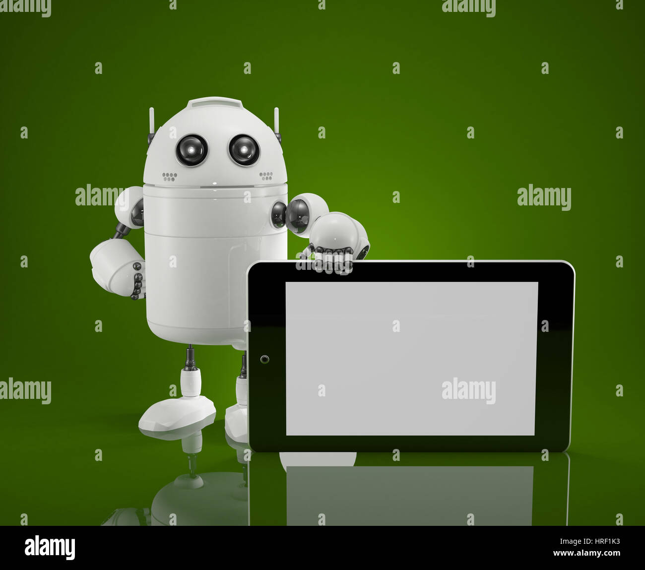 White robot green screen hi-res stock photography and images - Alamy
