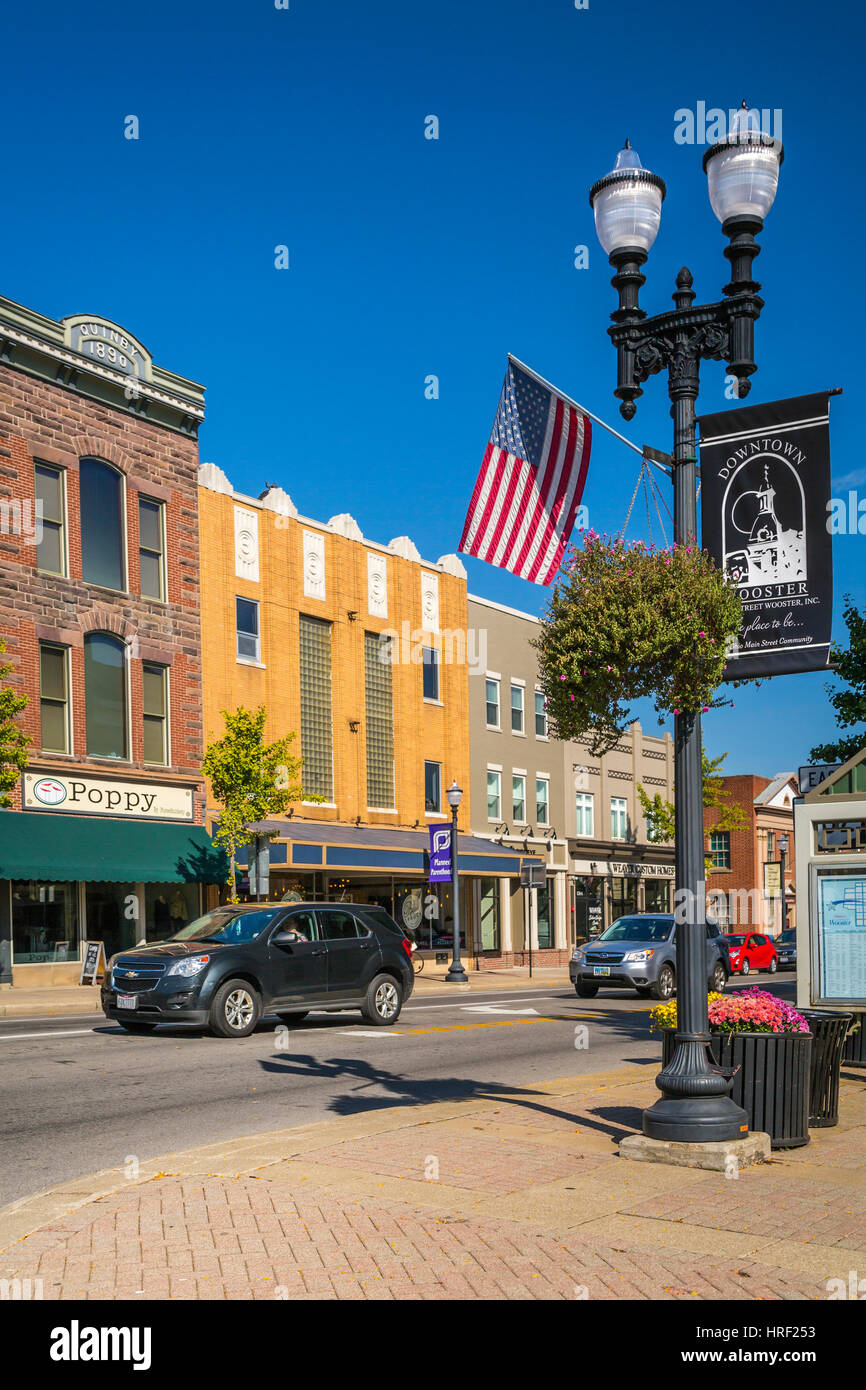A street scene in downtown Wooster, Ohio, USA Stock Photo - Alamy