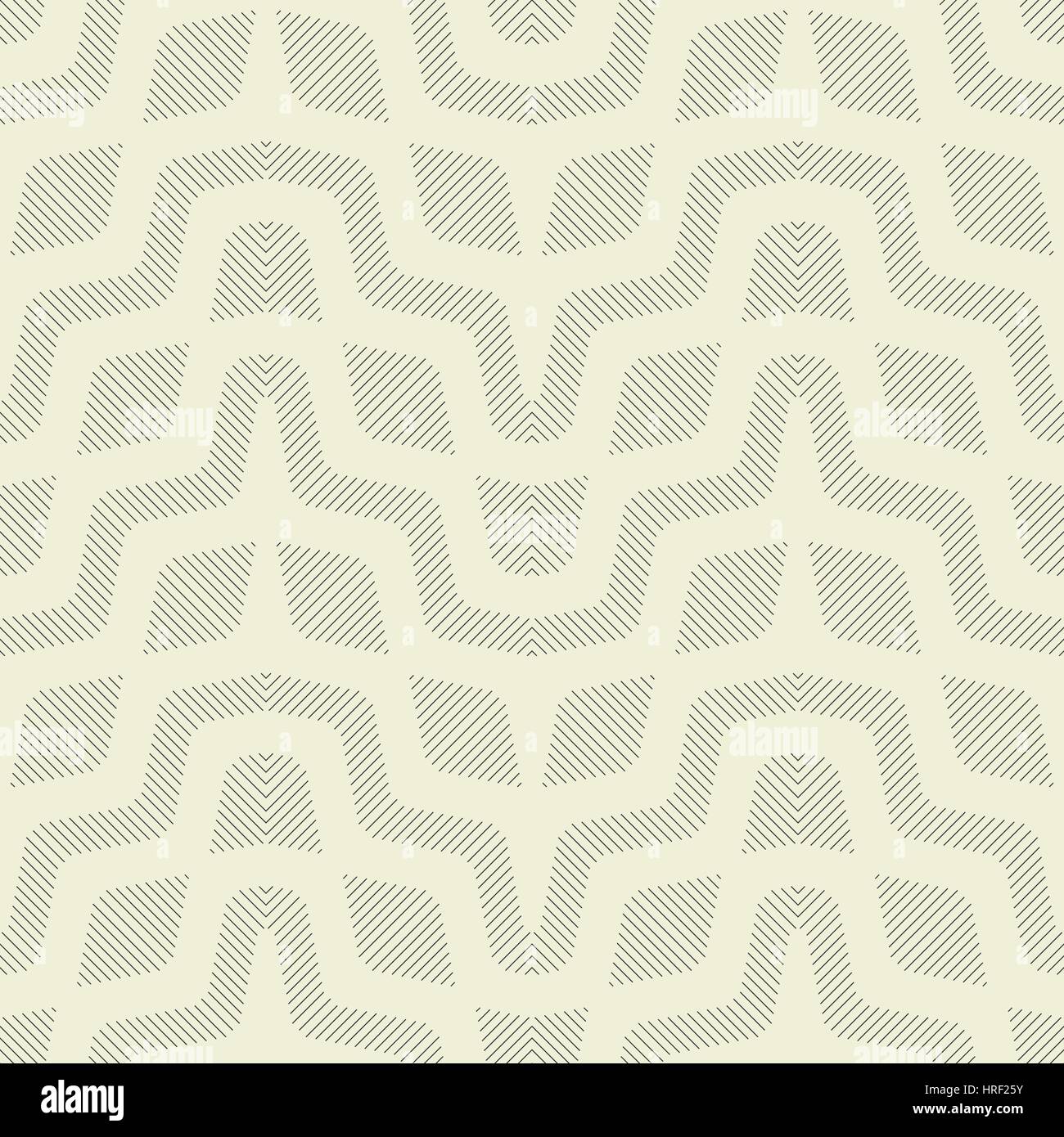 Seamless pattern. Simple original texture with thin lines in the form of a zigzag. Repeating ...