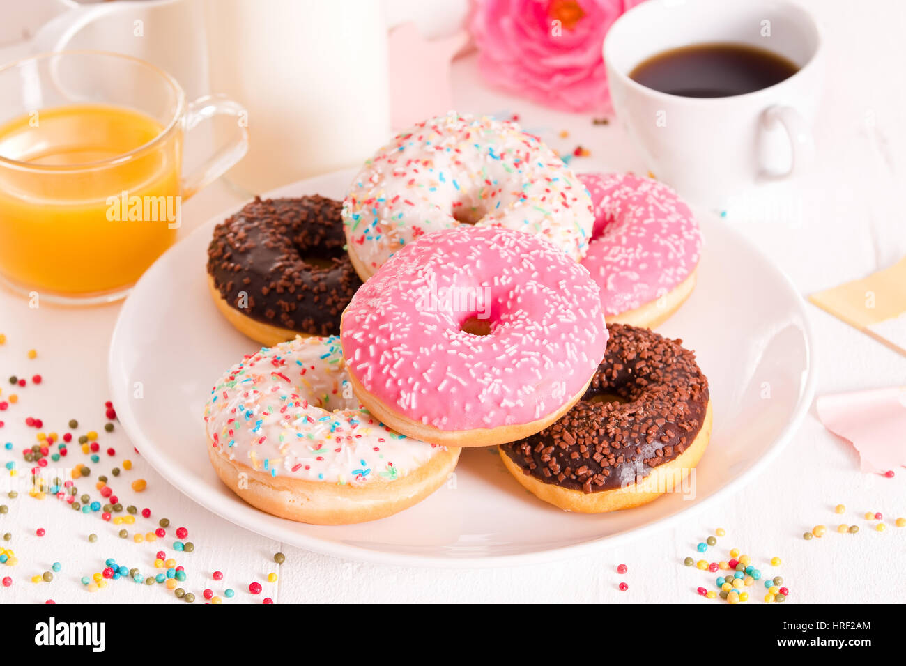 American flag donuts hi-res stock photography and images - Alamy
