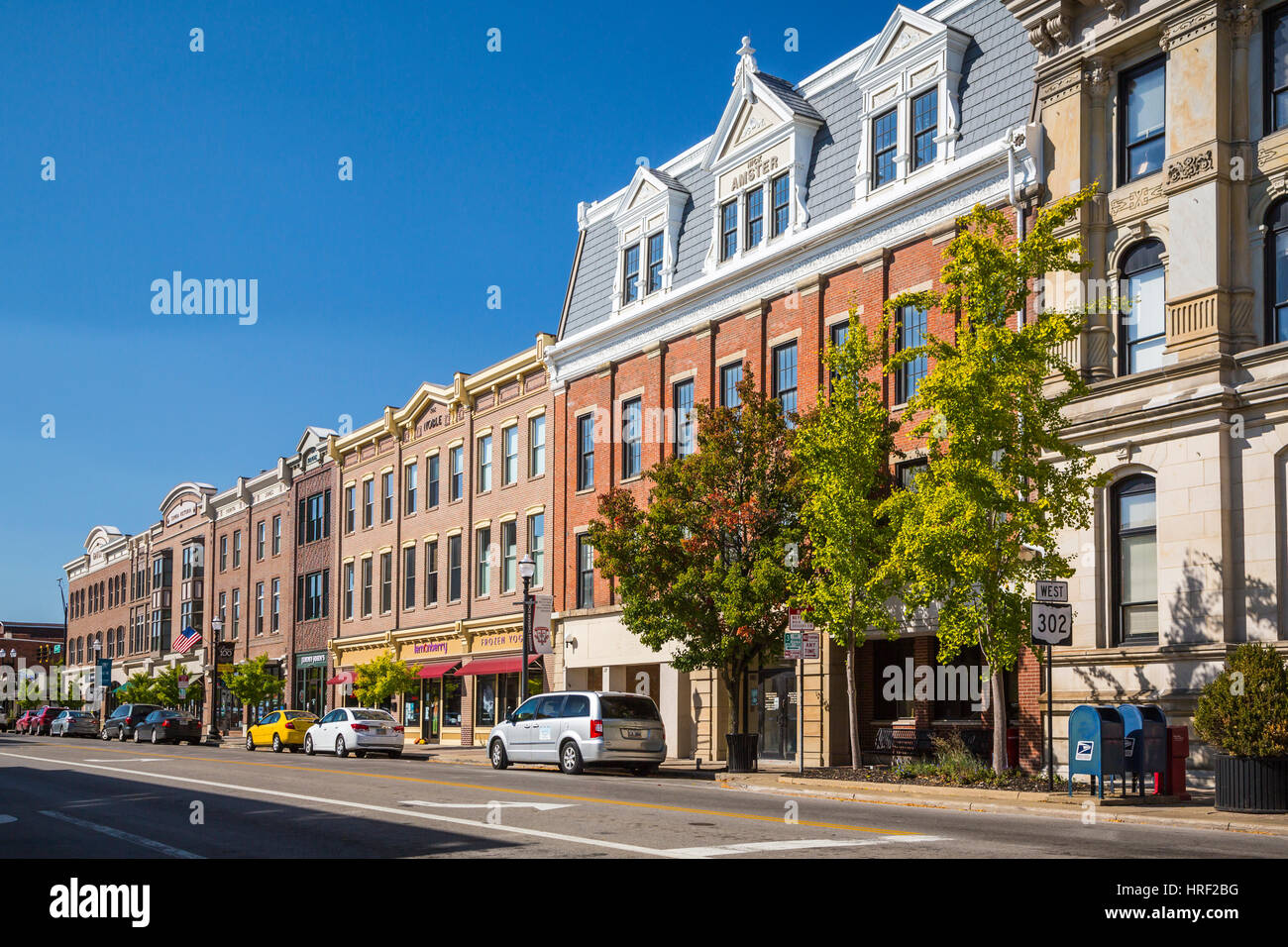 A street scene in downtown Wooster, Ohio, USA Stock Photo - Alamy