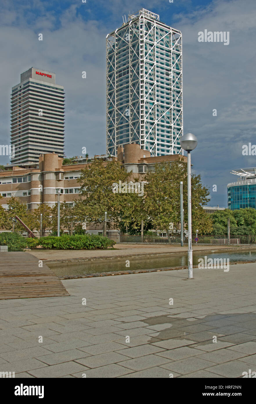 Barcelona, Office Block, Spain, Europe Stock Photo - Alamy