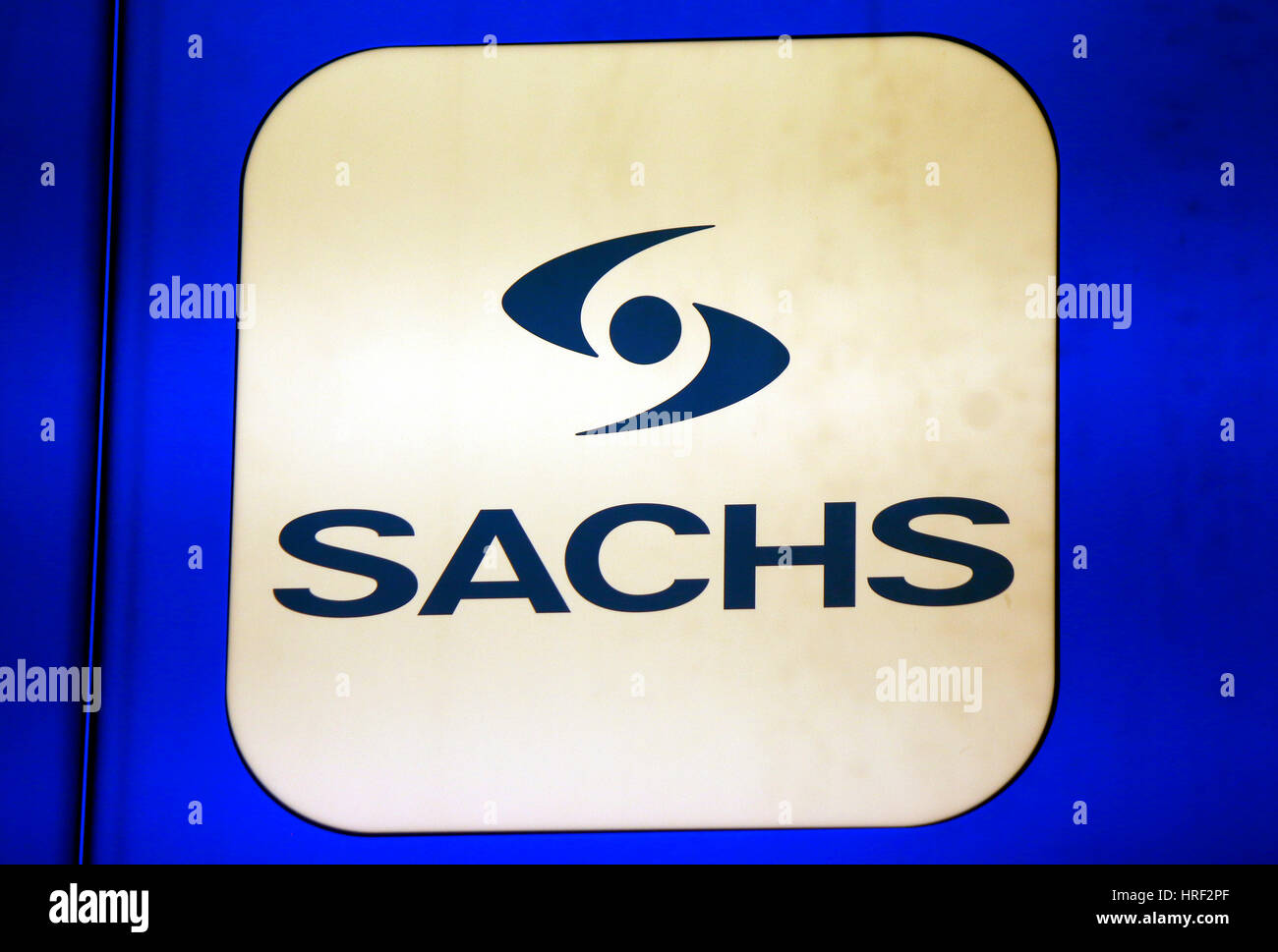 das Logo der Marke/ the logo of the brand "Sachs", Berlin Stock Photo ...