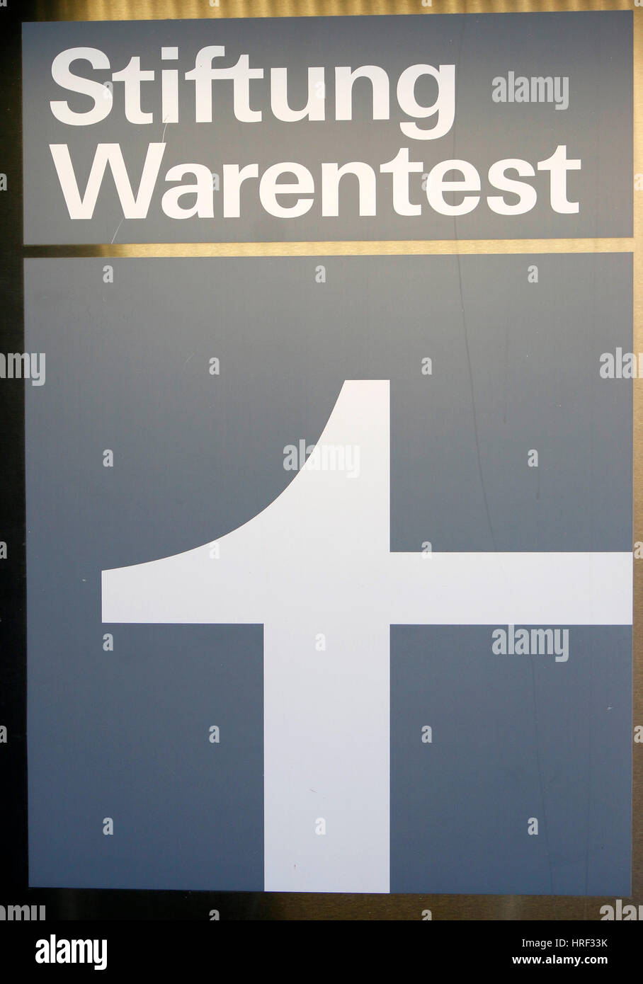das Logo der Marke/ the logo of the brand "Stiftung Warentest", Berlin ...