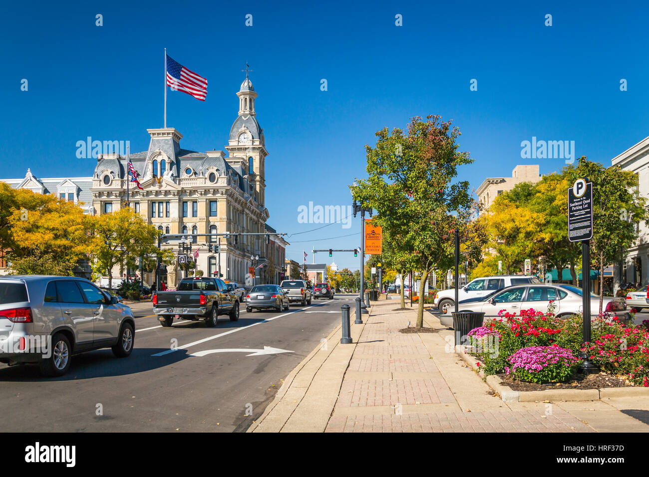 A street scene in downtown Wooster, Ohio, USA Stock Photo - Alamy