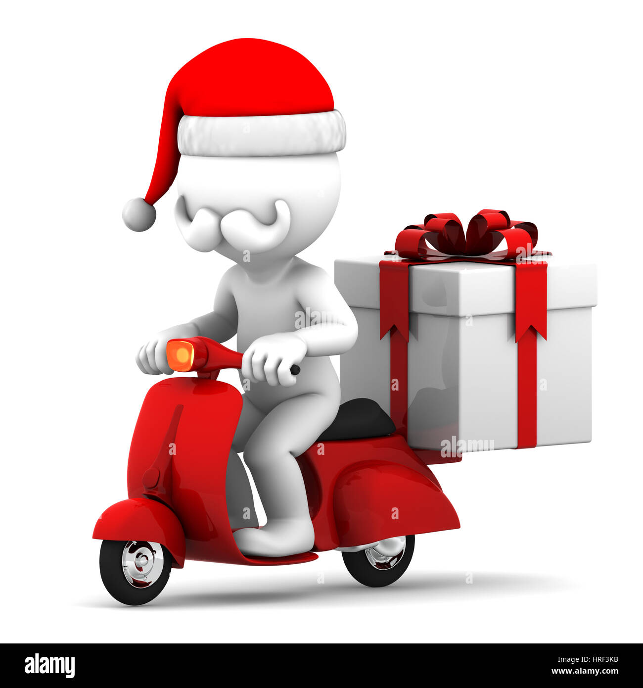 Father christmas scooter hi-res stock photography and images - Alamy