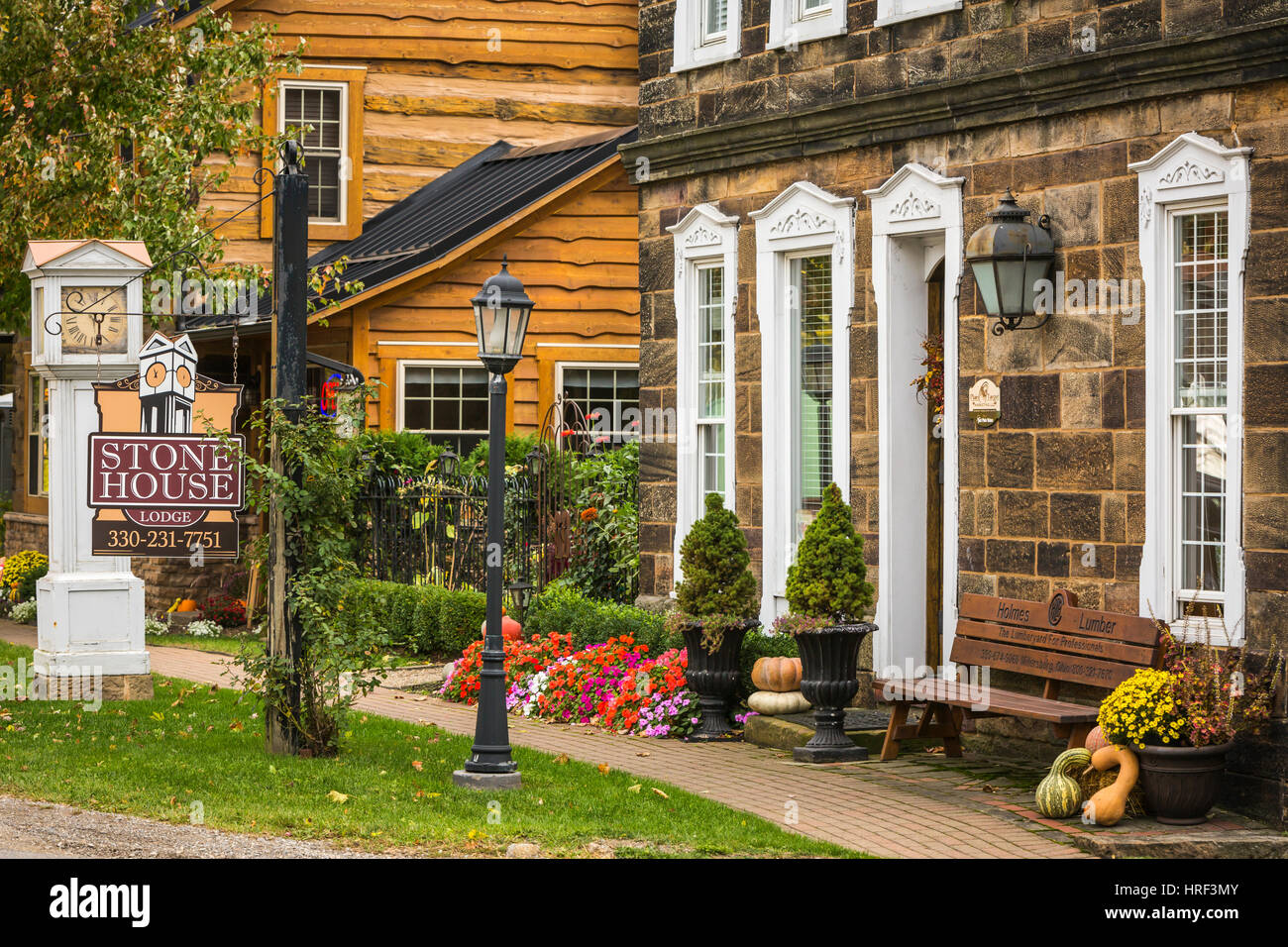 The Stone House historic building in the village of Winesburg, Ohio ...