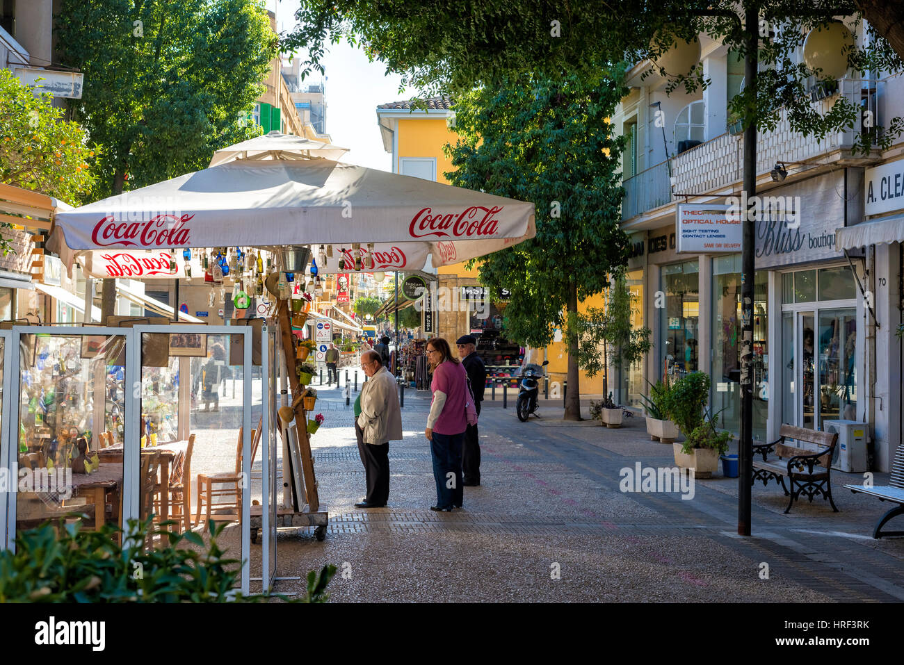 NICOSIA, CYPRUS - DECEMBER 3: Ledra street, a major shopping ...