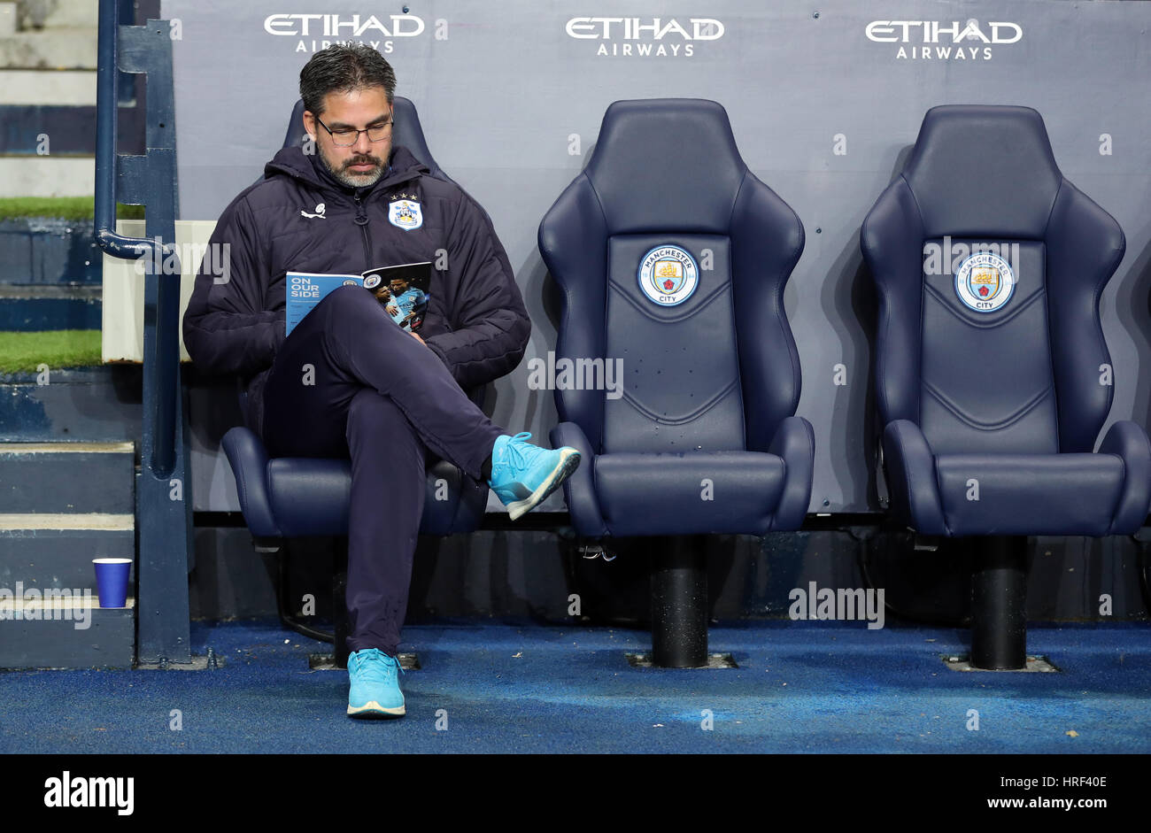 Football stadium dugout seat hi-res stock photography and images - Alamy