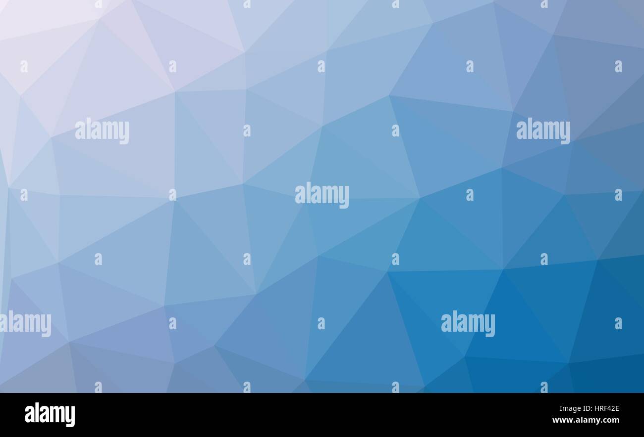 Abstract blue colorful lowploly of many triangles background for use in ...