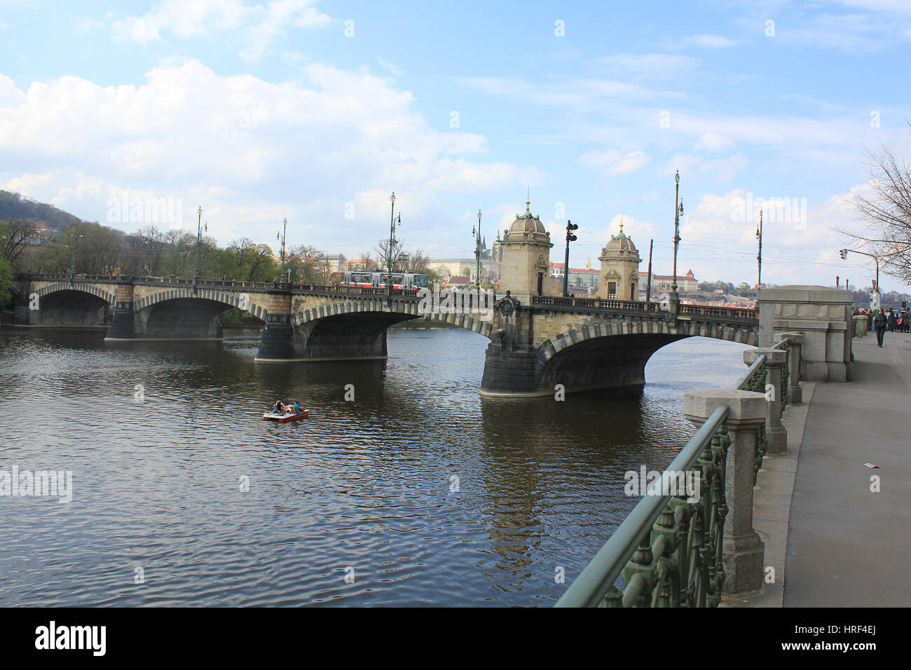 A very old bridge over the river Stock Photo - Alamy