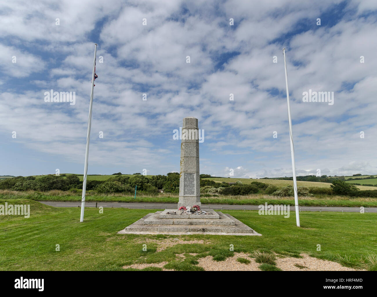 Slapton sands monument hi-res stock photography and images - Alamy