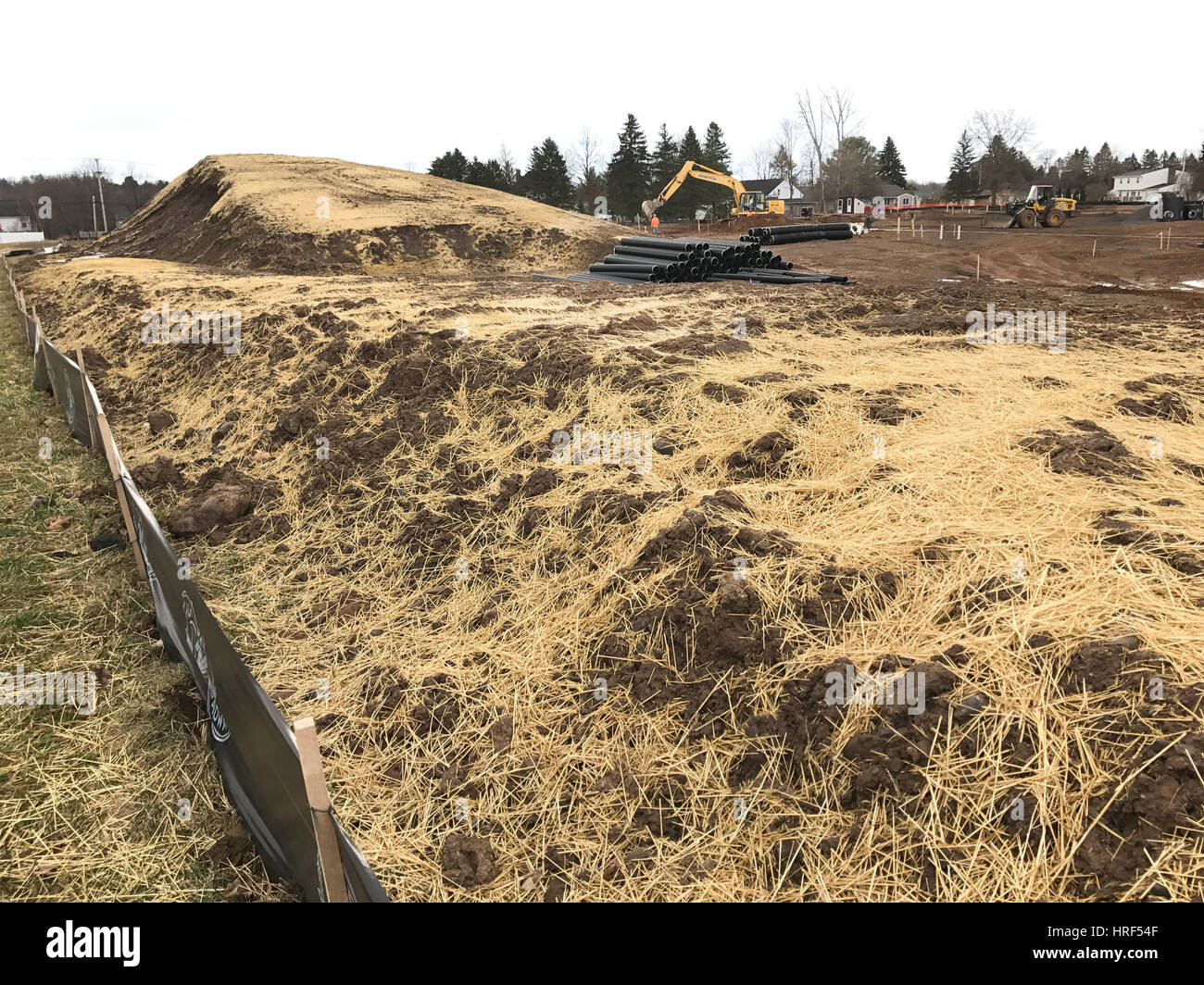 Construction site in Fairport NY, USA Stock Photo - Alamy
