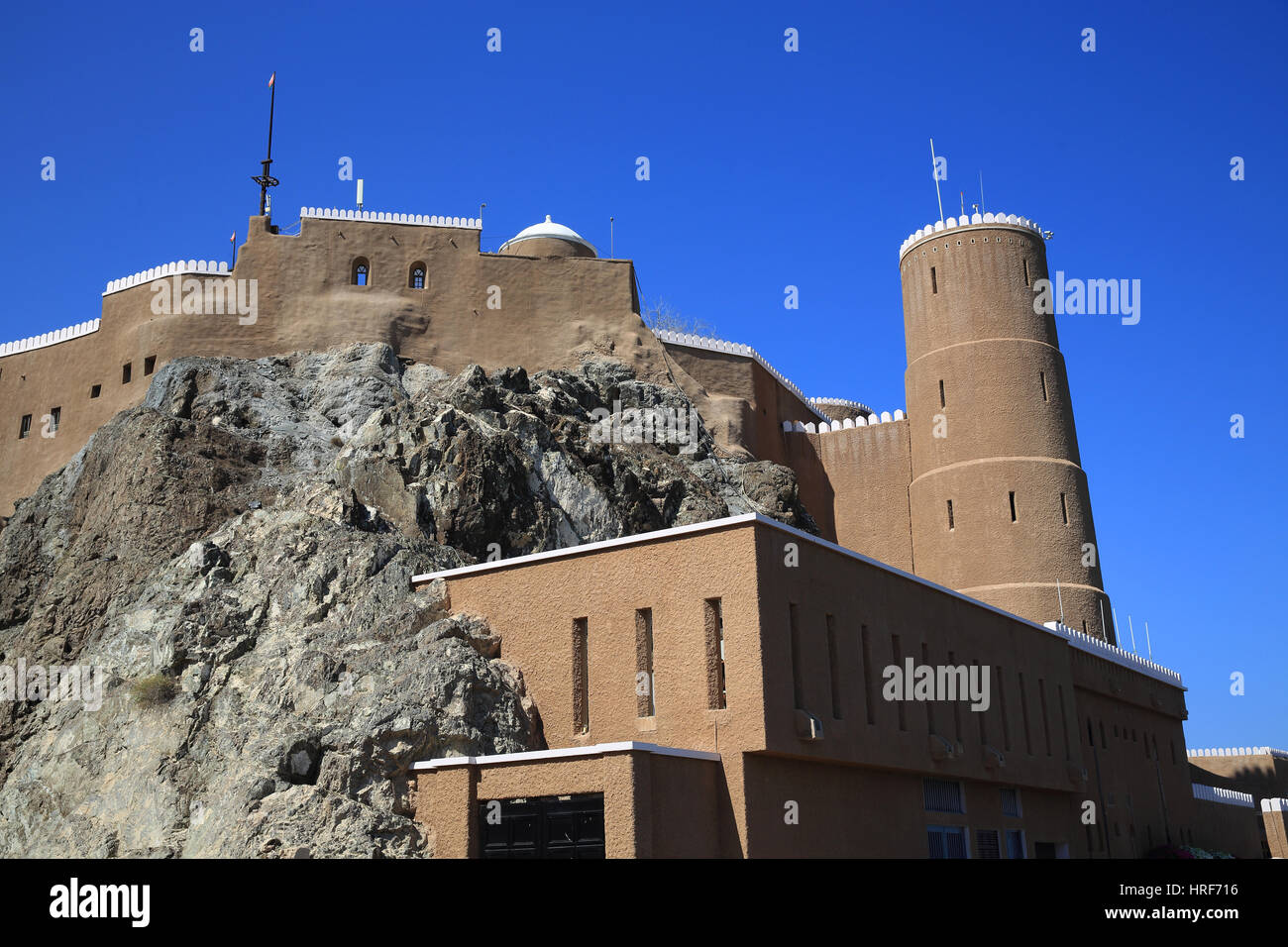 Al Mirani fort, in Muscat Old Town, in Oman Stock Photo - Alamy