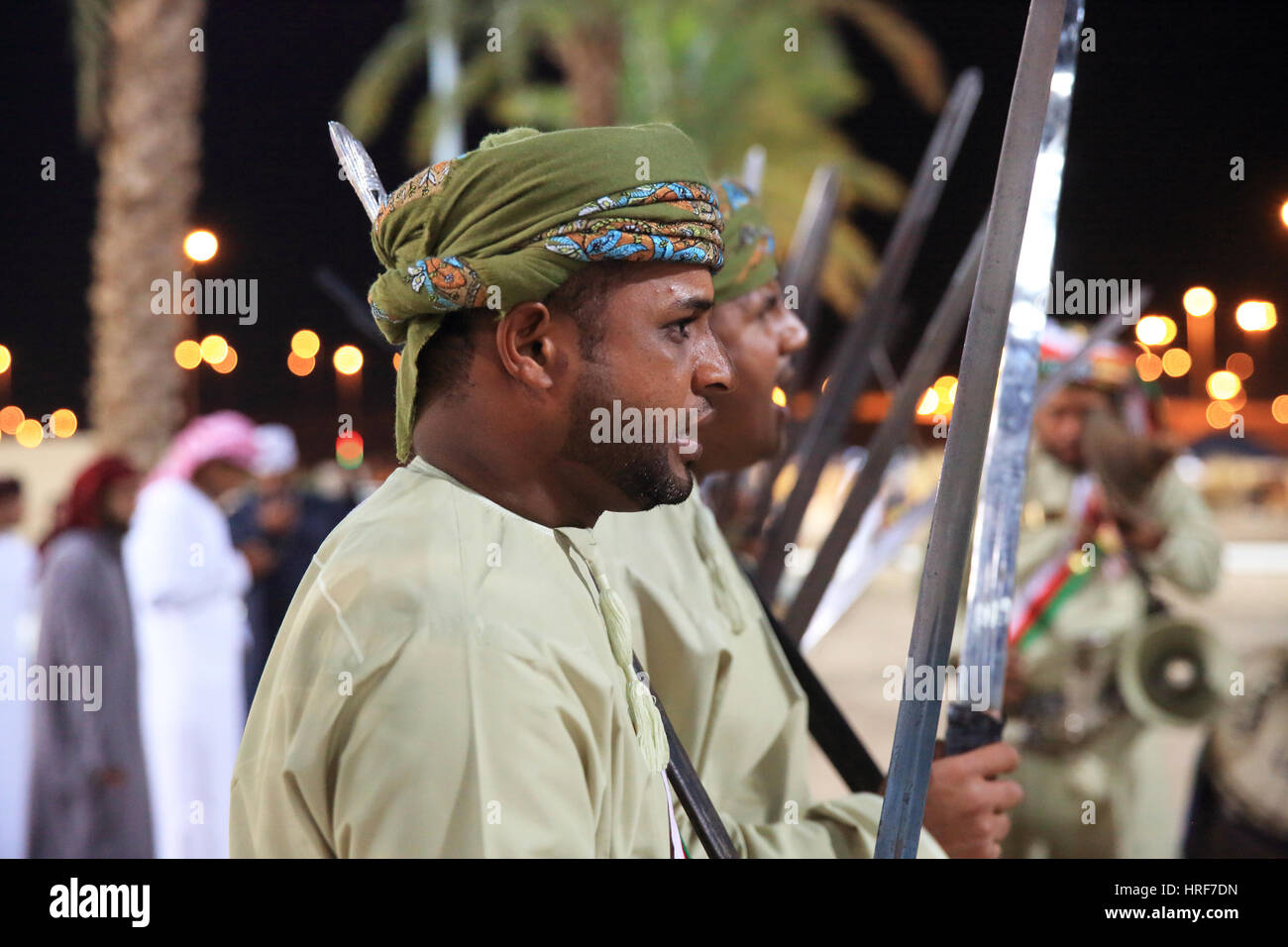 Participants at the Heritage Village, at the Muscat Festival in Amerat ...