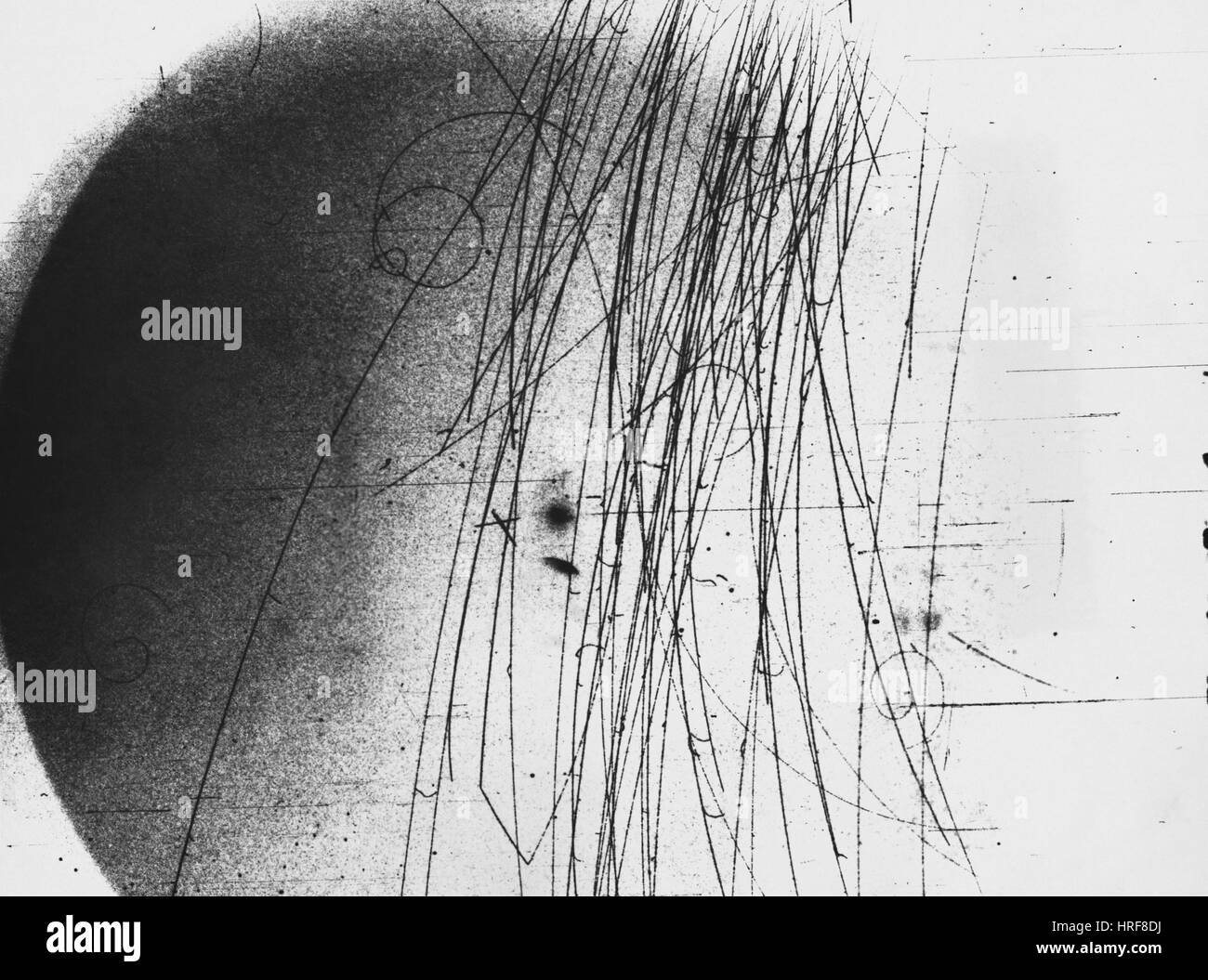 Meson Decay in Bubble Chamber Stock Photo - Alamy