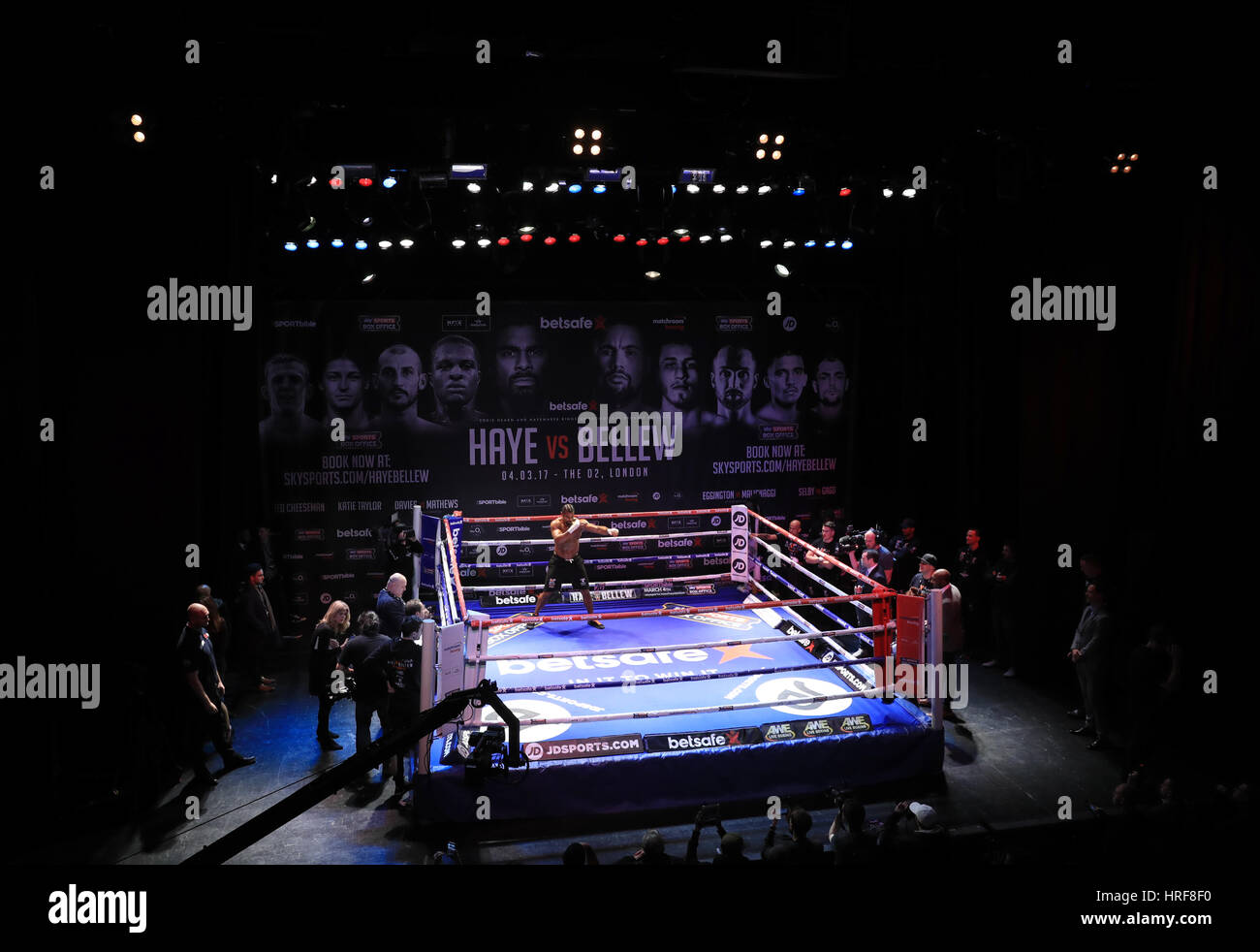 David Haye during the workout at the Indigo 02, London Stock Photo - Alamy