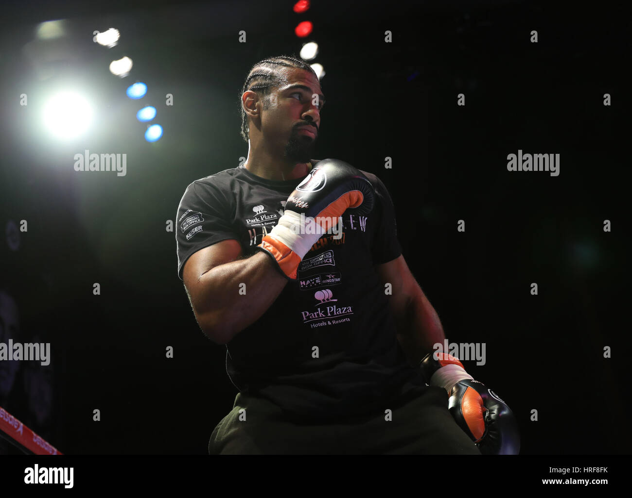 David Haye during the workout at the Indigo 02, London Stock Photo - Alamy