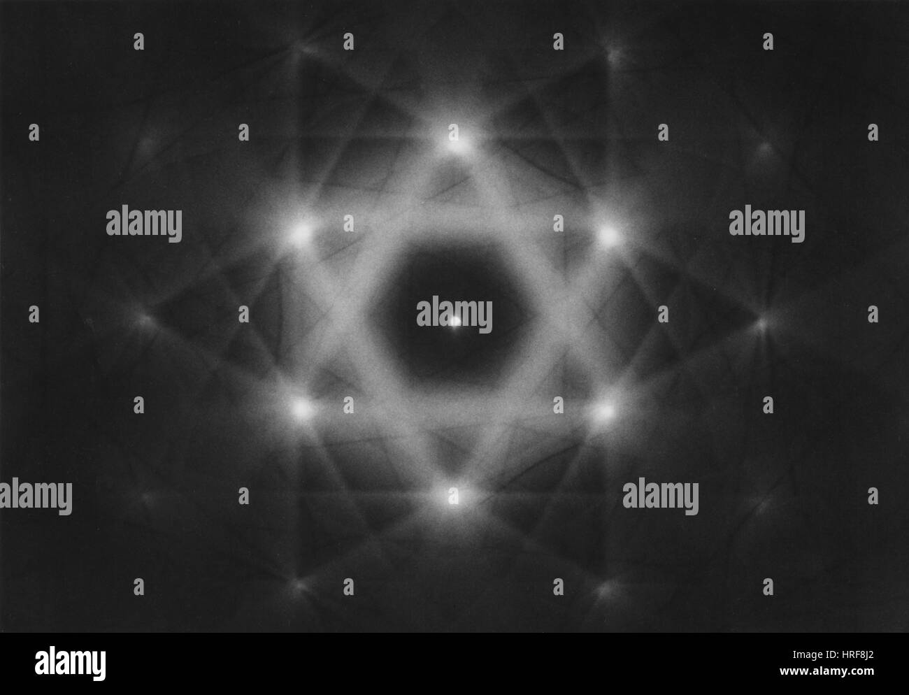 Kikuchi patterns Black and White Stock Photos & Images - Alamy