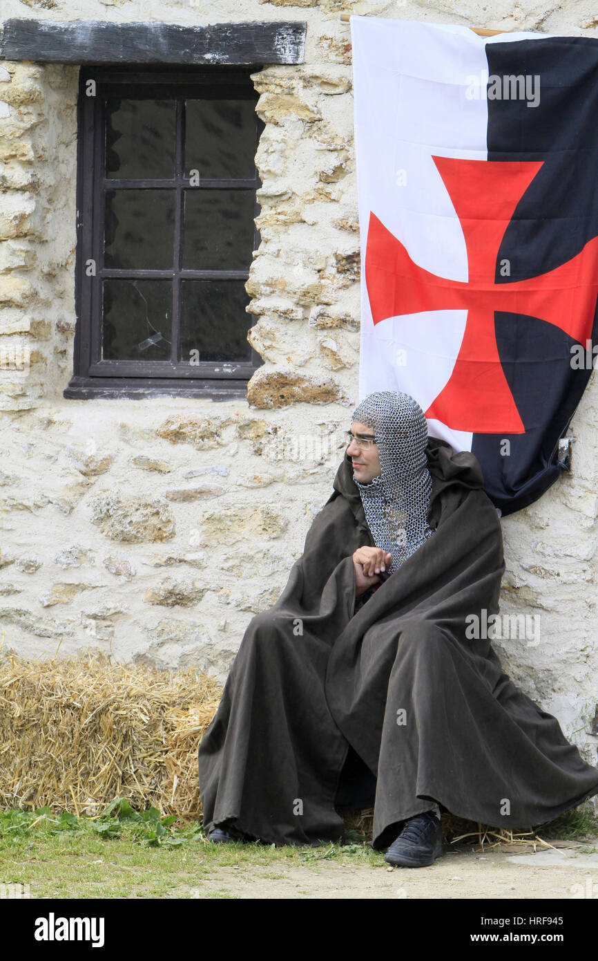 Military of the Order of the Templars Stock Photo - Alamy