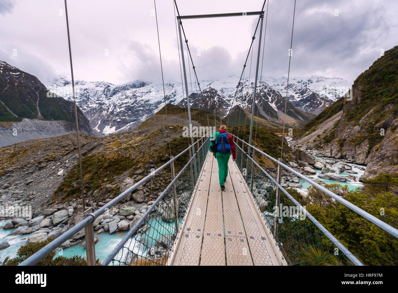 Mount cook bridge new zealand hi-res stock photography and images - Alamy