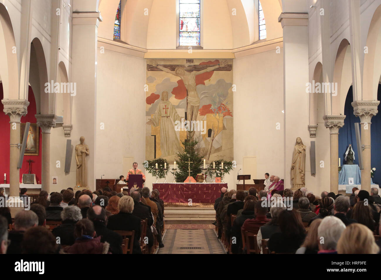 Homily. Eucharistique celebration. Sunday mass Stock Photo - Alamy