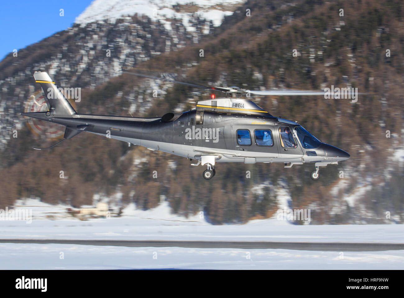 Samedan/Switzerlad: Heli Bernina AG AS-350B-3 Ecureuil at Engadin ...