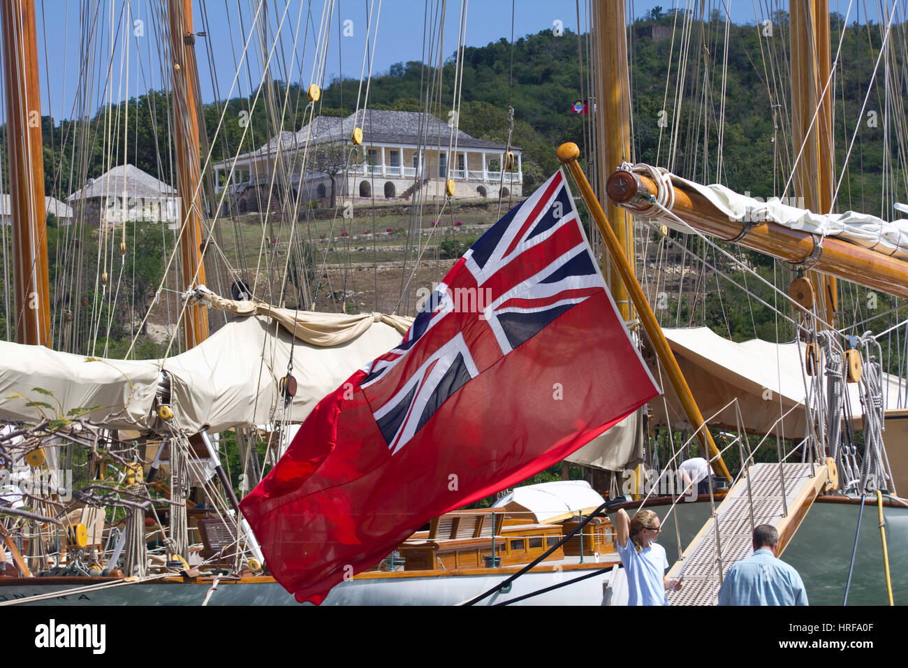 Nelson's Dockyard Antigua West Indies Caribbean Stock Photo - Alamy