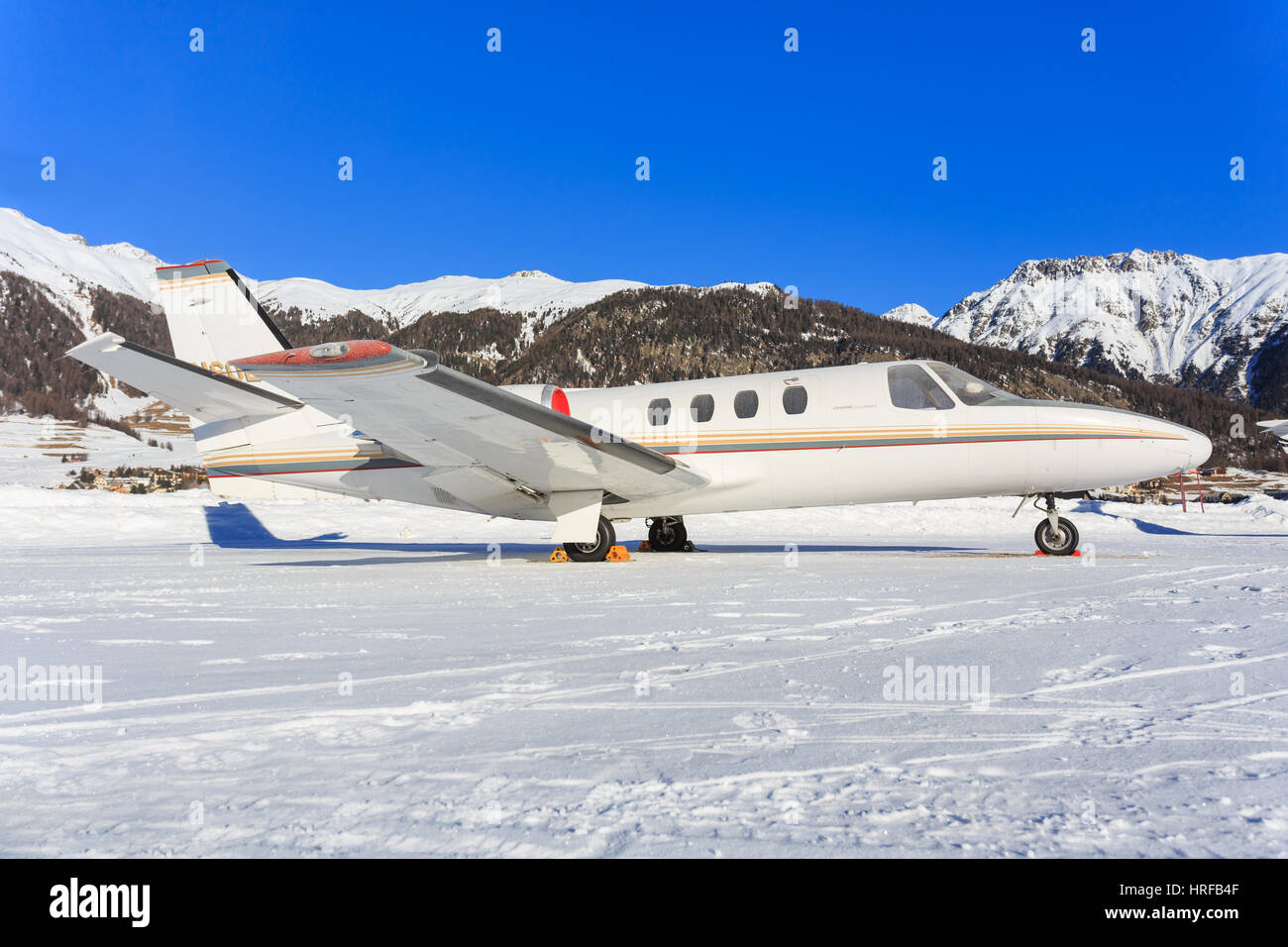 Samedan/Switzerlad: Cessna 501 Citation 1SP at Engadin Airport in ...