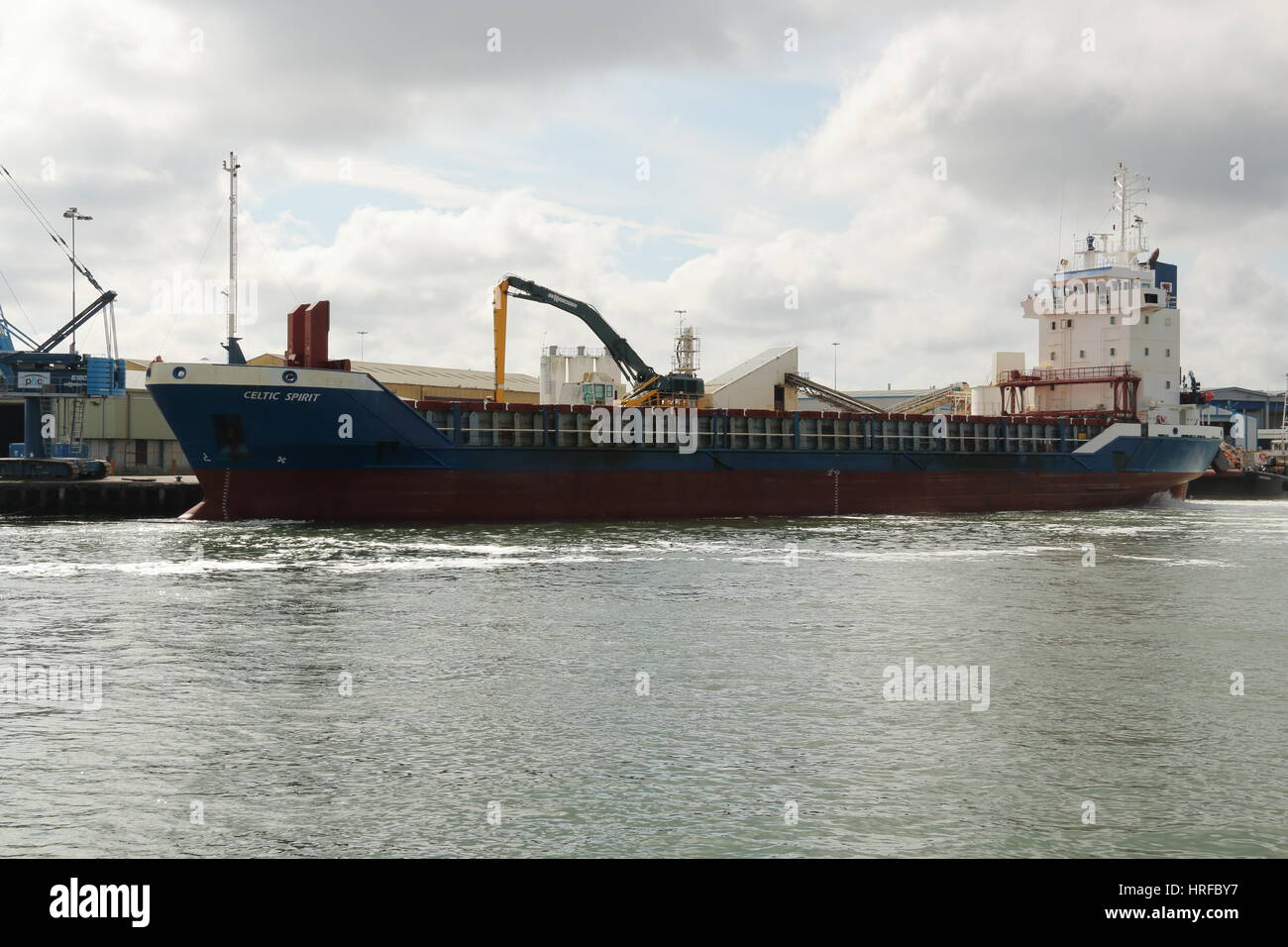 Celtic spirit cargo ship,poole,dorset,uk Stock Photo - Alamy