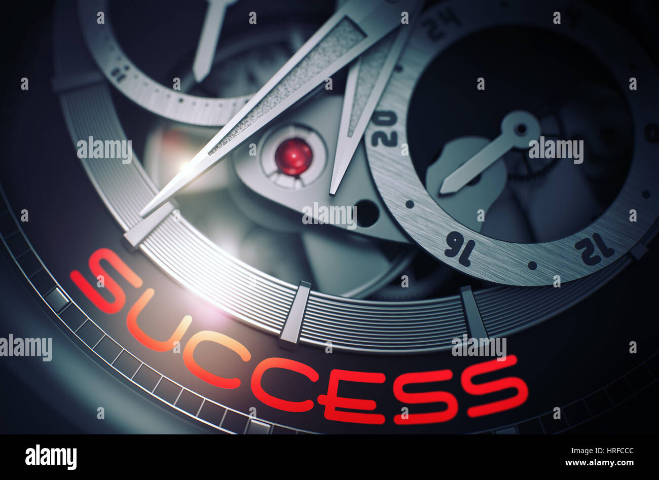 Success on Automatic Pocket Watch Detail, Chronograph Close View ...