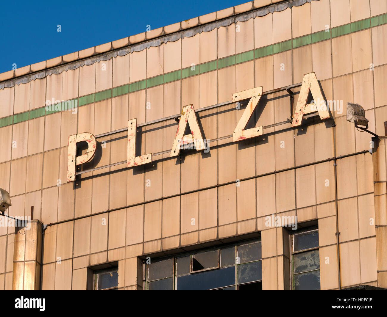 Port Talbot Plaza cinema sign, derelict since 1999. West Glamorgan ...