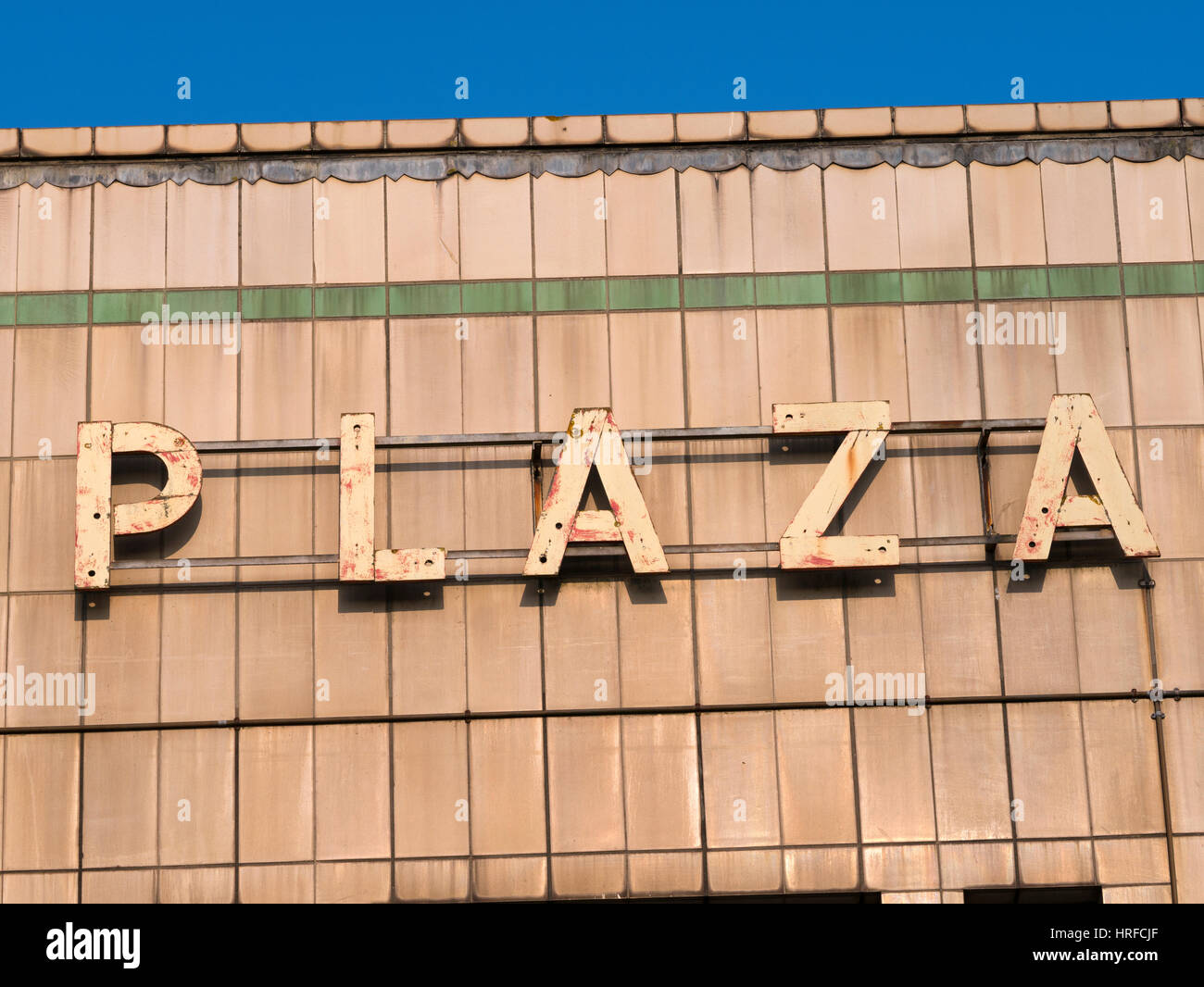 Port Talbot Plaza cinema sign, derelict since 1999. West Glamorgan ...