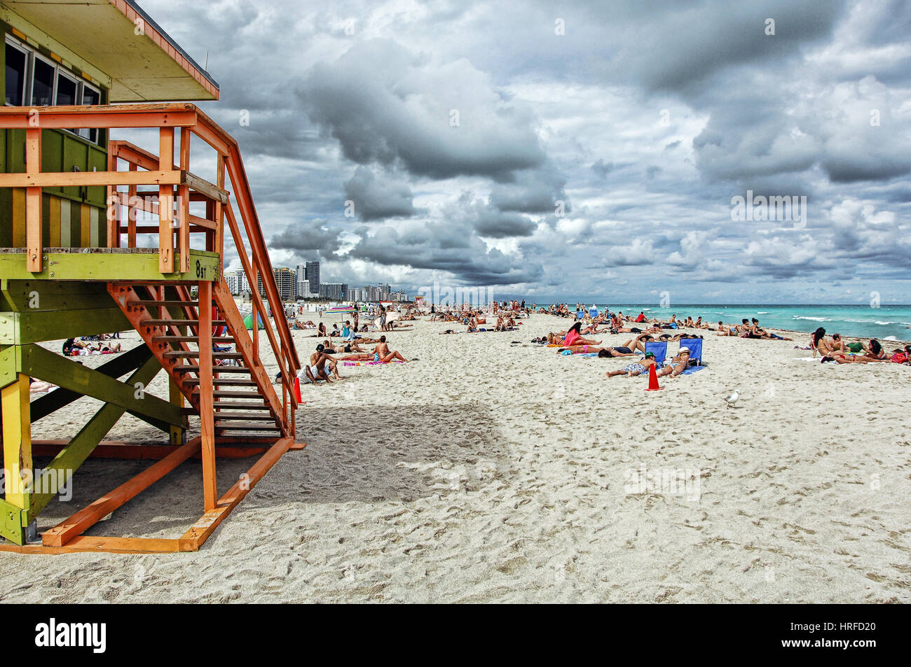 People at the beach: South Beach, Miami Beach, Florida Stock Photo - Alamy