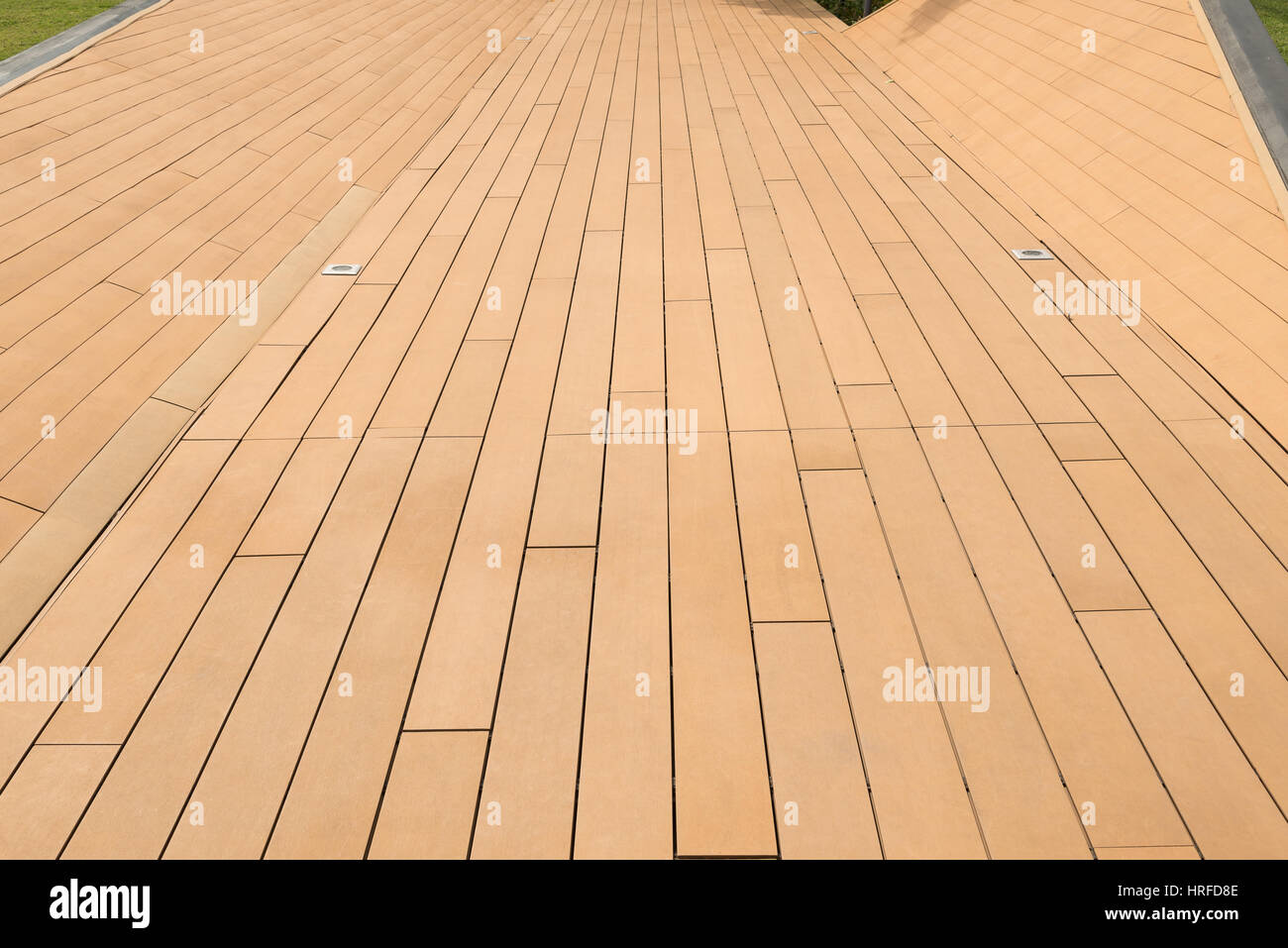 Wood texture and background, Wood floor walkway in the park Stock Photo ...