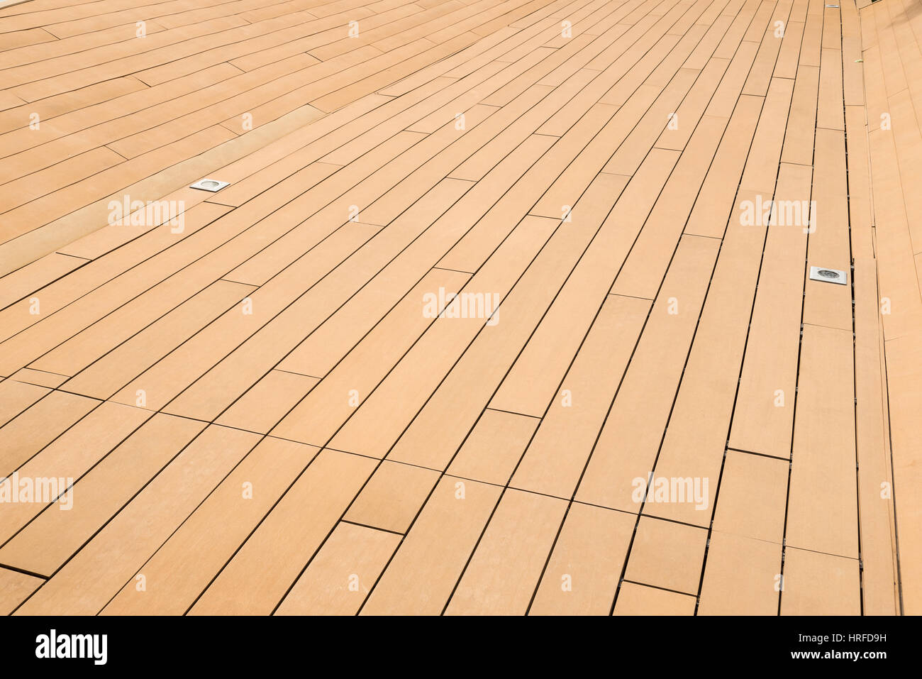 Wood texture and background, Wood floor walkway in the park Stock Photo ...