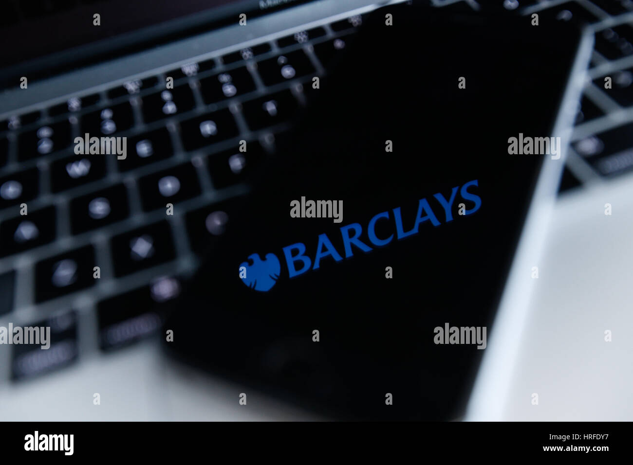 Barclays bank mobile phone hi-res stock photography and images - Alamy