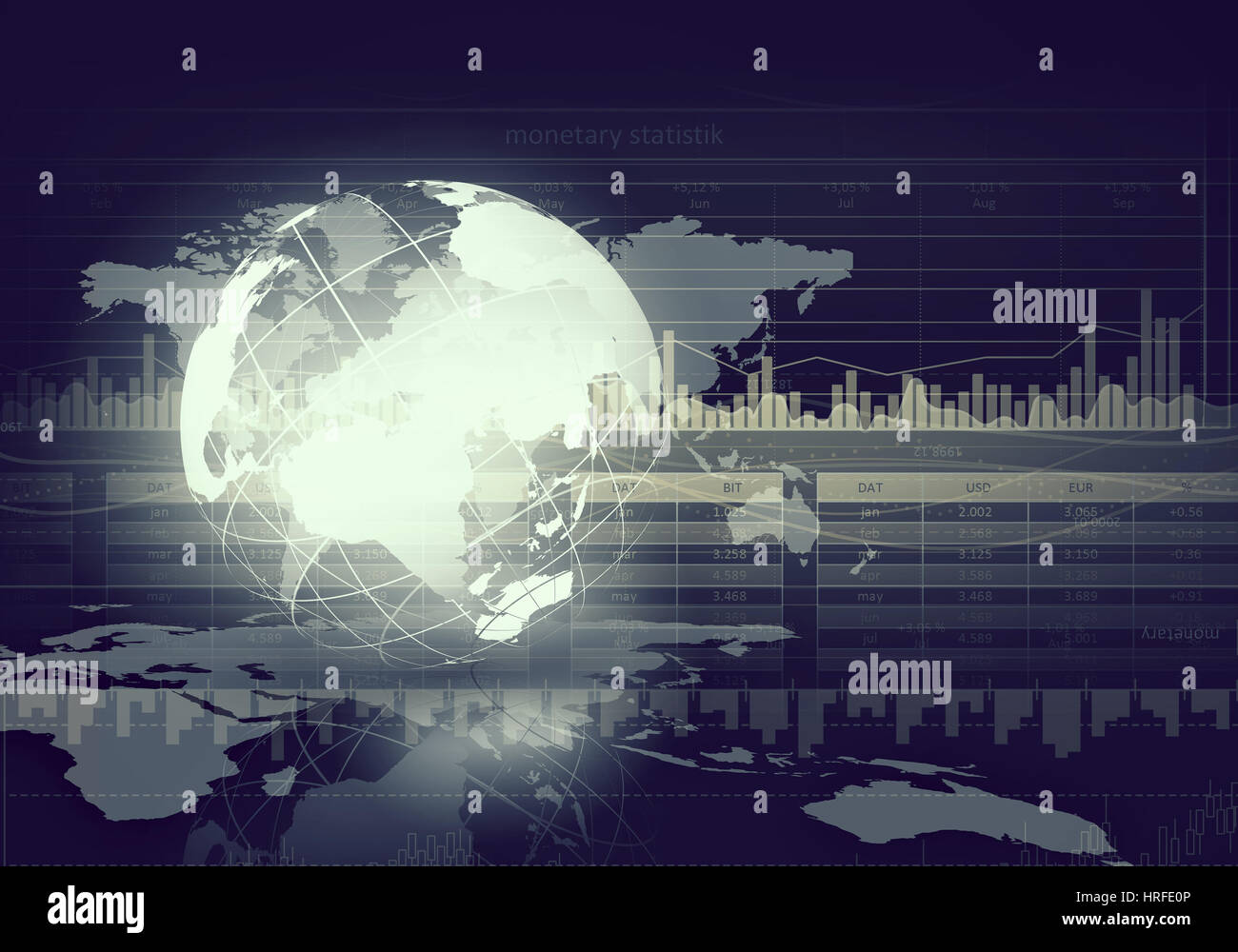 Global social media concept with technology planet and connection lines ...