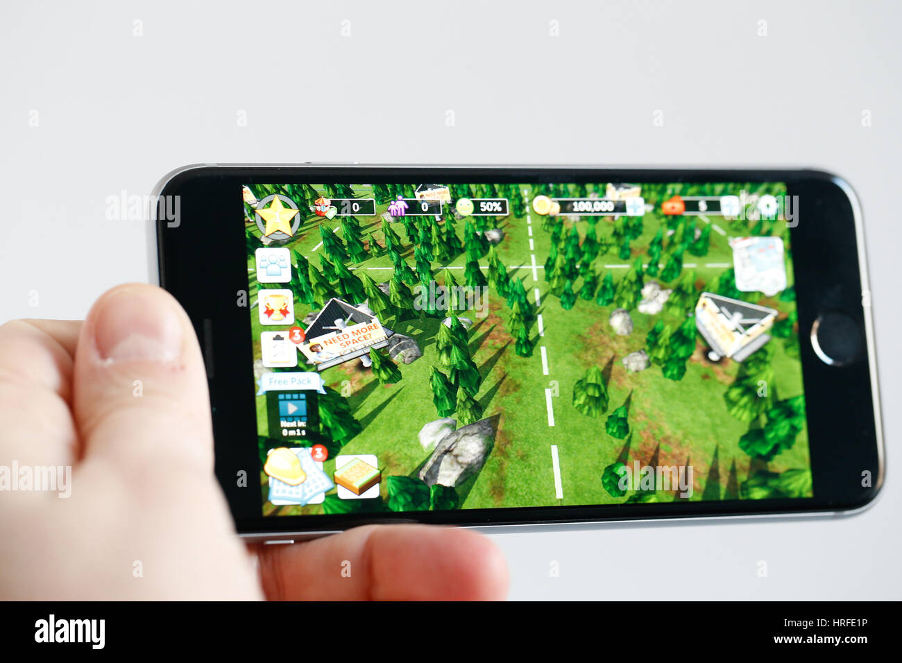 The popular RollerCoaster Tycoon game is seen in the iTunes App Store ...