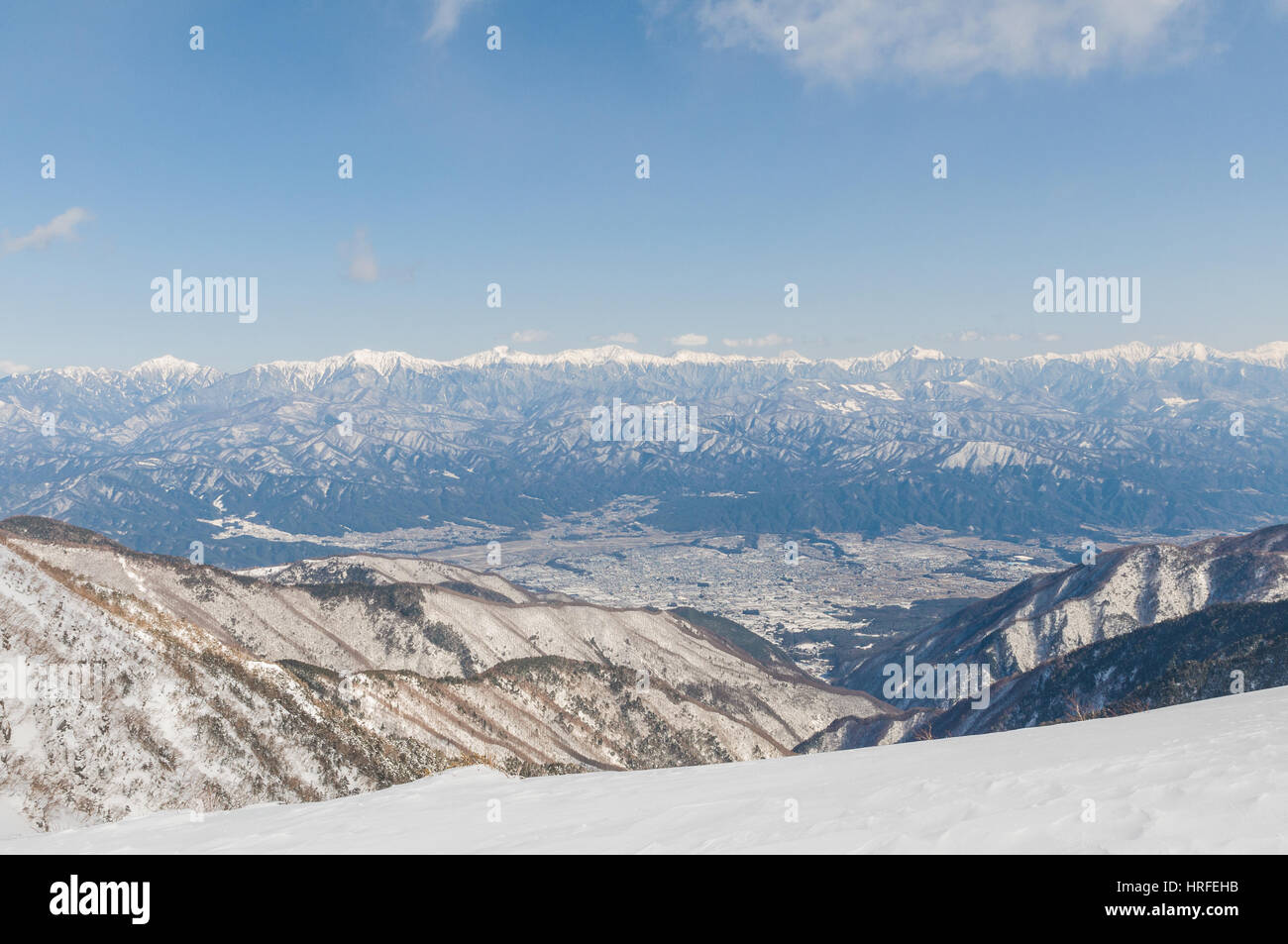 Snowy mountain central japan hi-res stock photography and images - Alamy