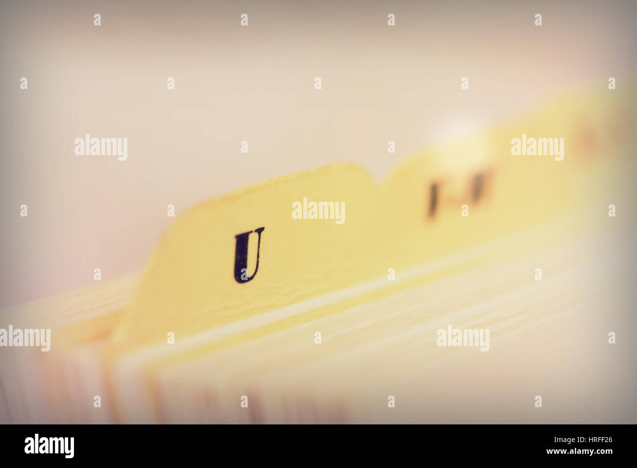 Index divider hi-res stock photography and images - Alamy