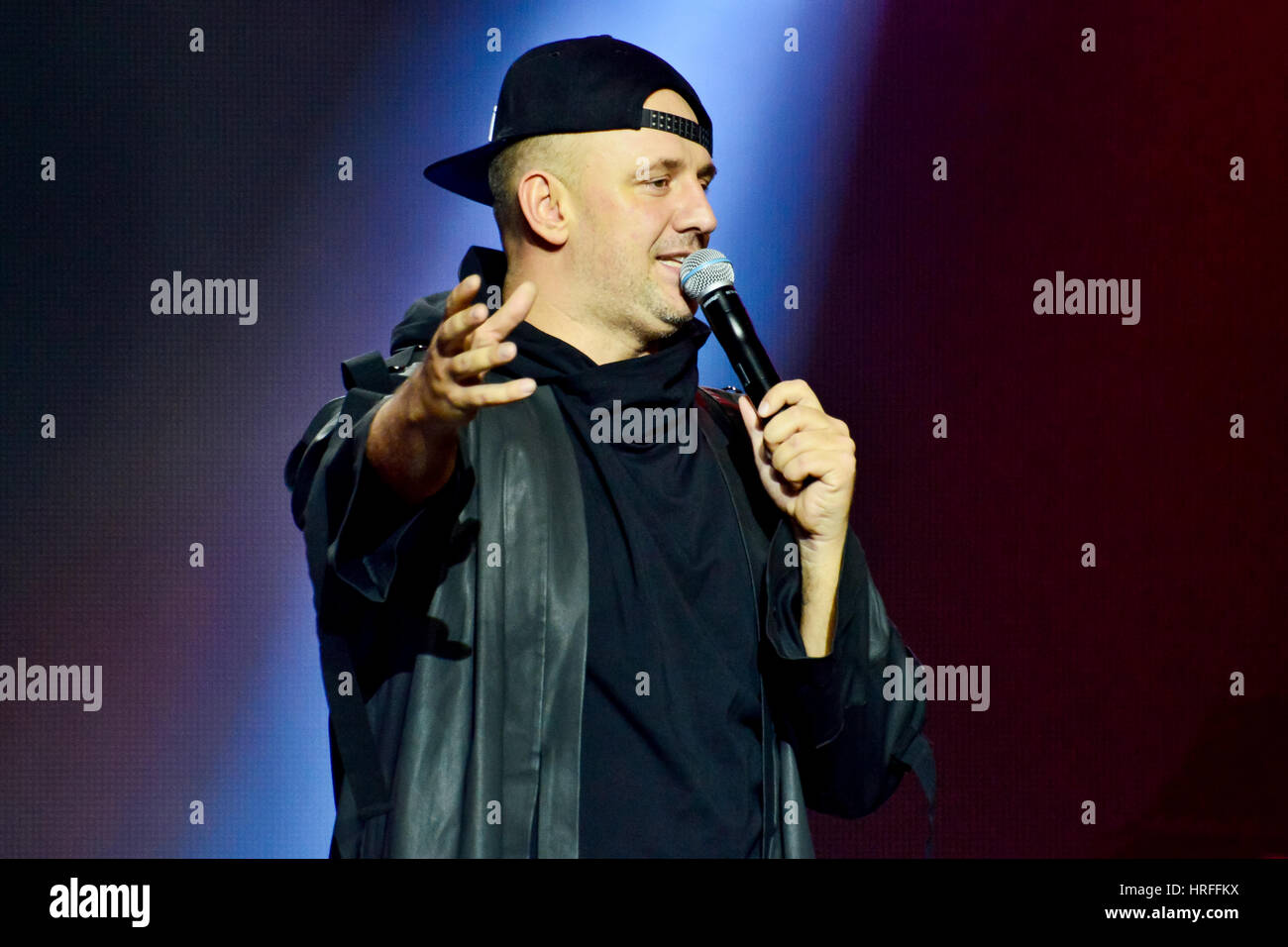 Kiev, Ukraine. 28th Feb, 2017. Singer Oleksii Potapenko (Potap) during the Great Spring Concert ...