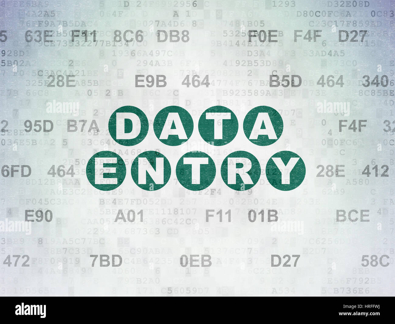 Information concept: Data Entry on Digital Data Paper background Stock ...