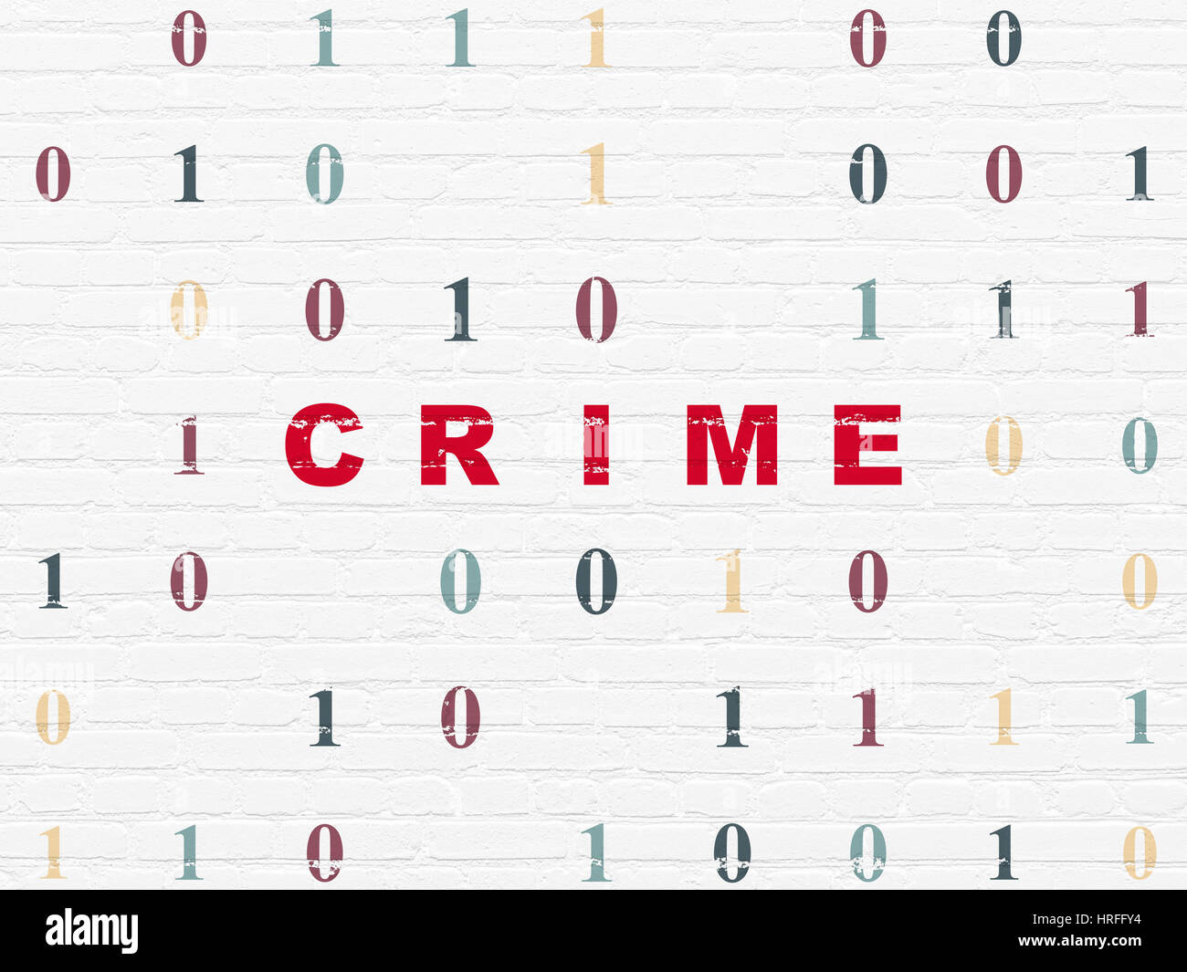 Safety concept: Crime on wall background Stock Photo - Alamy