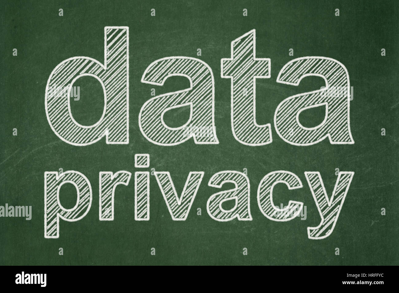 Safety concept: Data Privacy on chalkboard background Stock Photo - Alamy