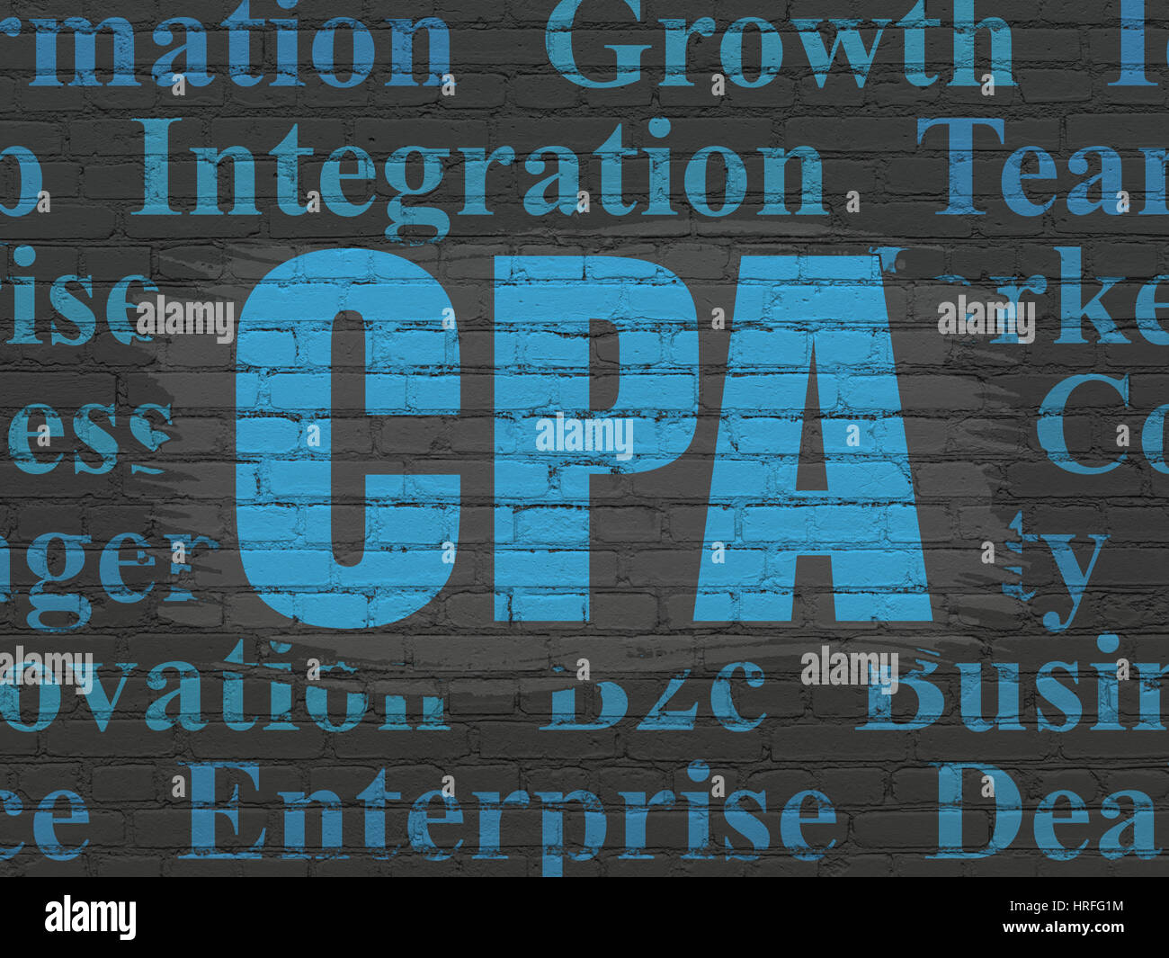Business concept: CPA on wall background Stock Photo - Alamy