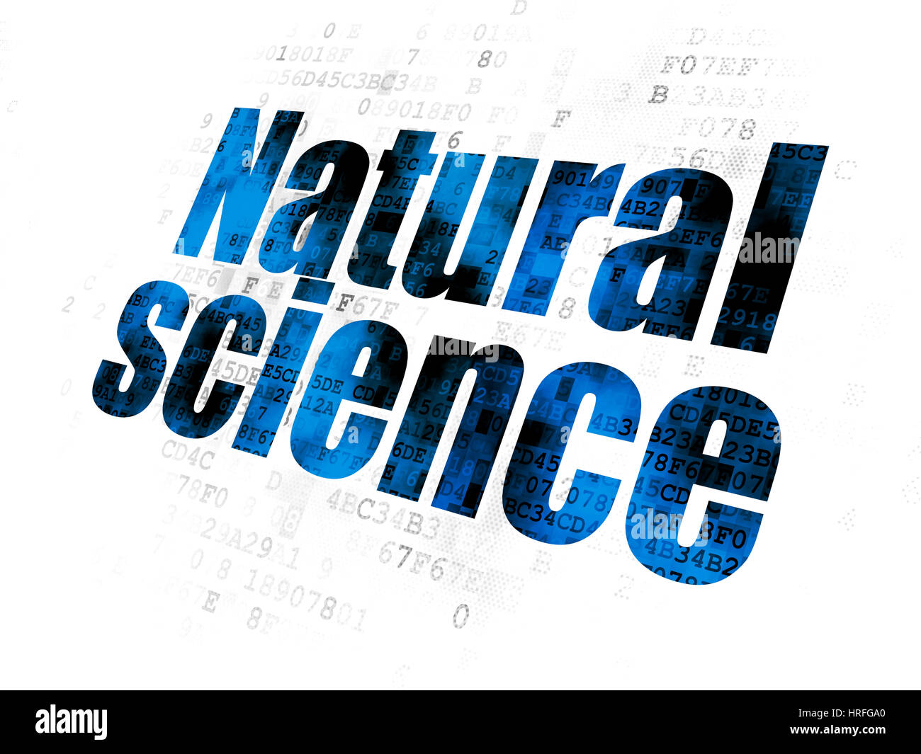 Science concept: Natural Science on Digital background Stock Photo - Alamy
