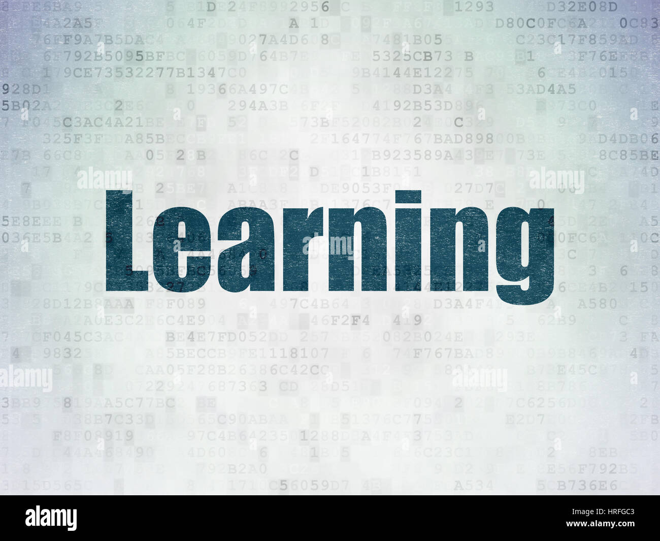 Studying concept: Learning on Digital Data Paper background Stock Photo ...