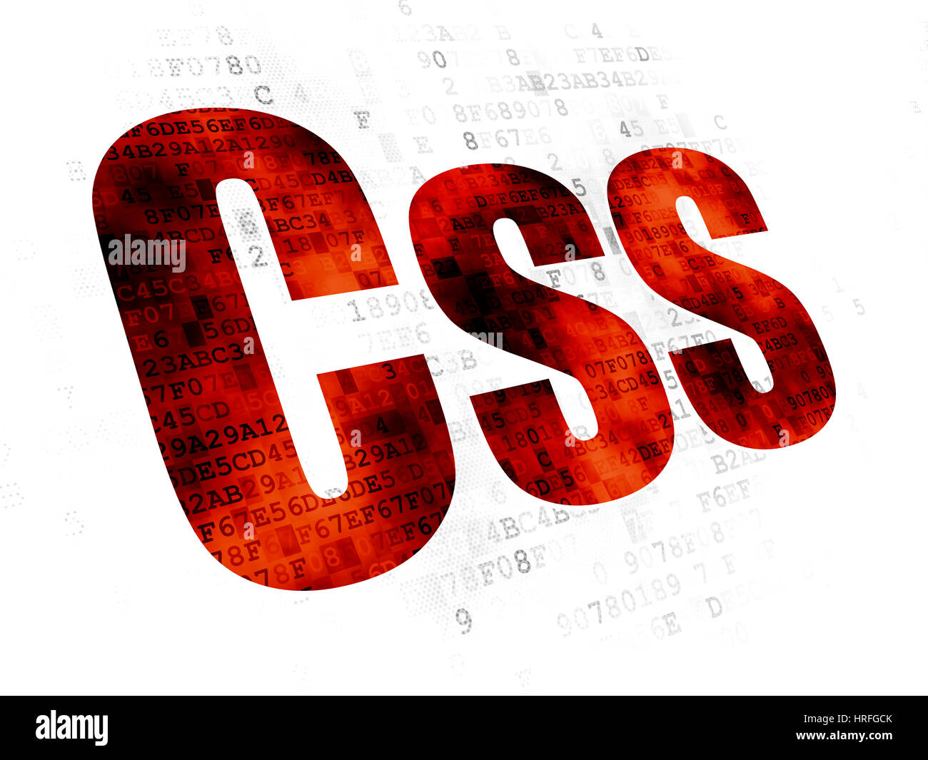 Software concept: Css on Digital background Stock Photo - Alamy